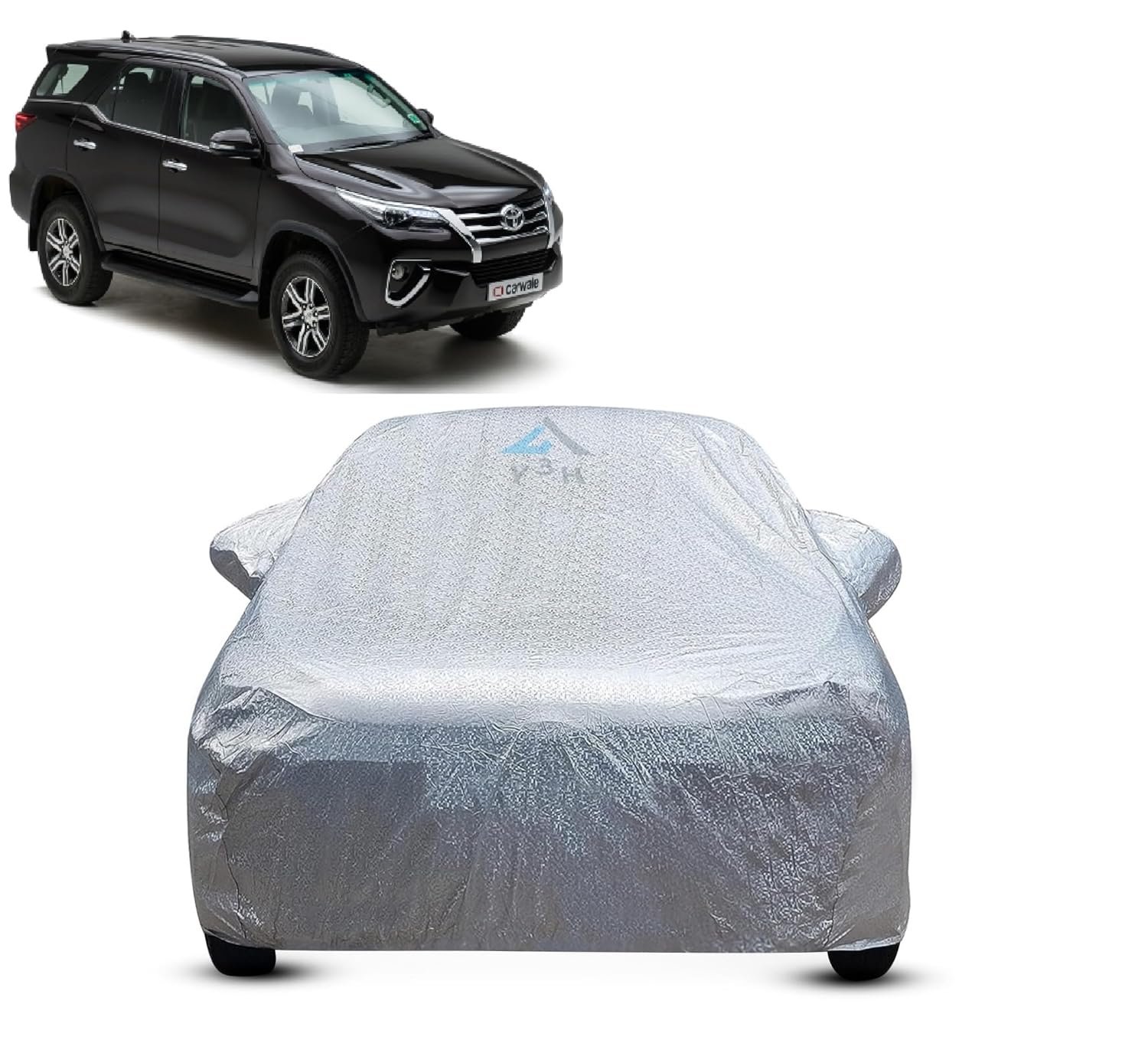 Y3H-100% Waterproof Car Cover Compatible for Toyota Fortuner New (Model : 2017-2023) Custom Fit ...