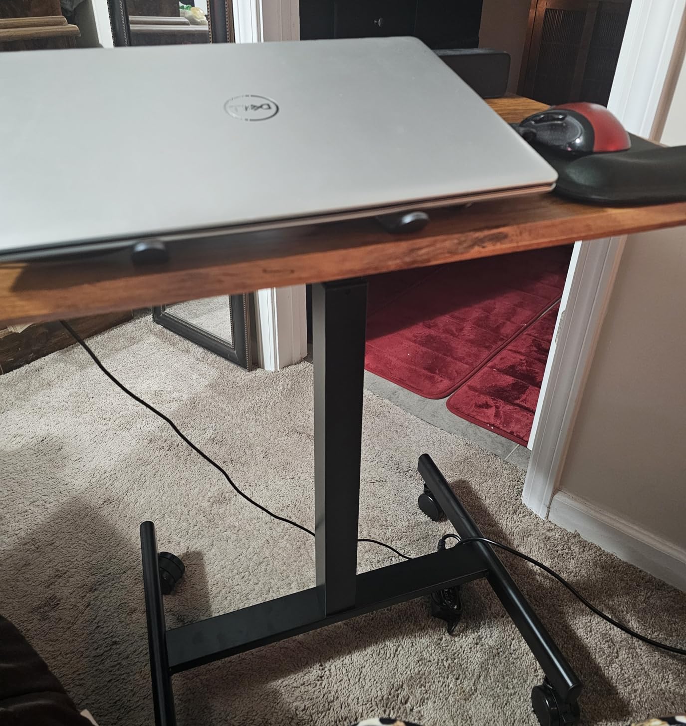 Amazon.com: Sweetcrispy Small Mobile Rolling Standing Desk - Overbed ...