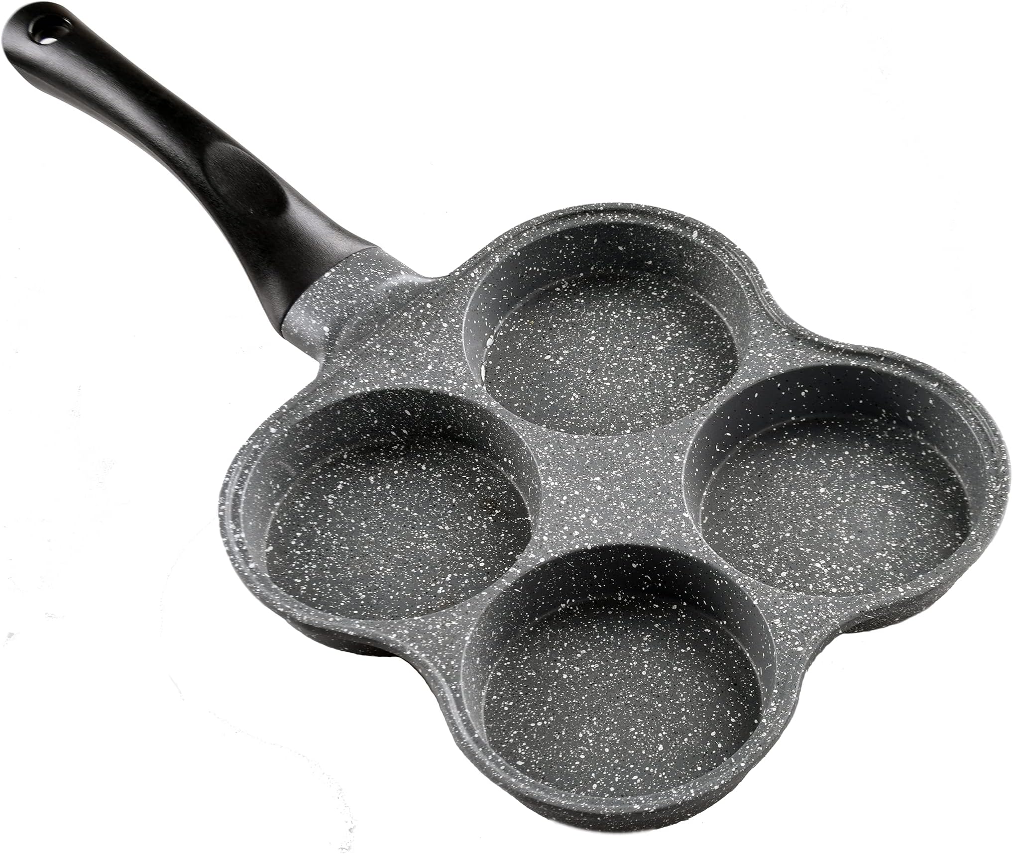 Amazon.com: Buecmue Rustless Egg Frying Pan | 4-Cup Nonstick Easy Clean ...