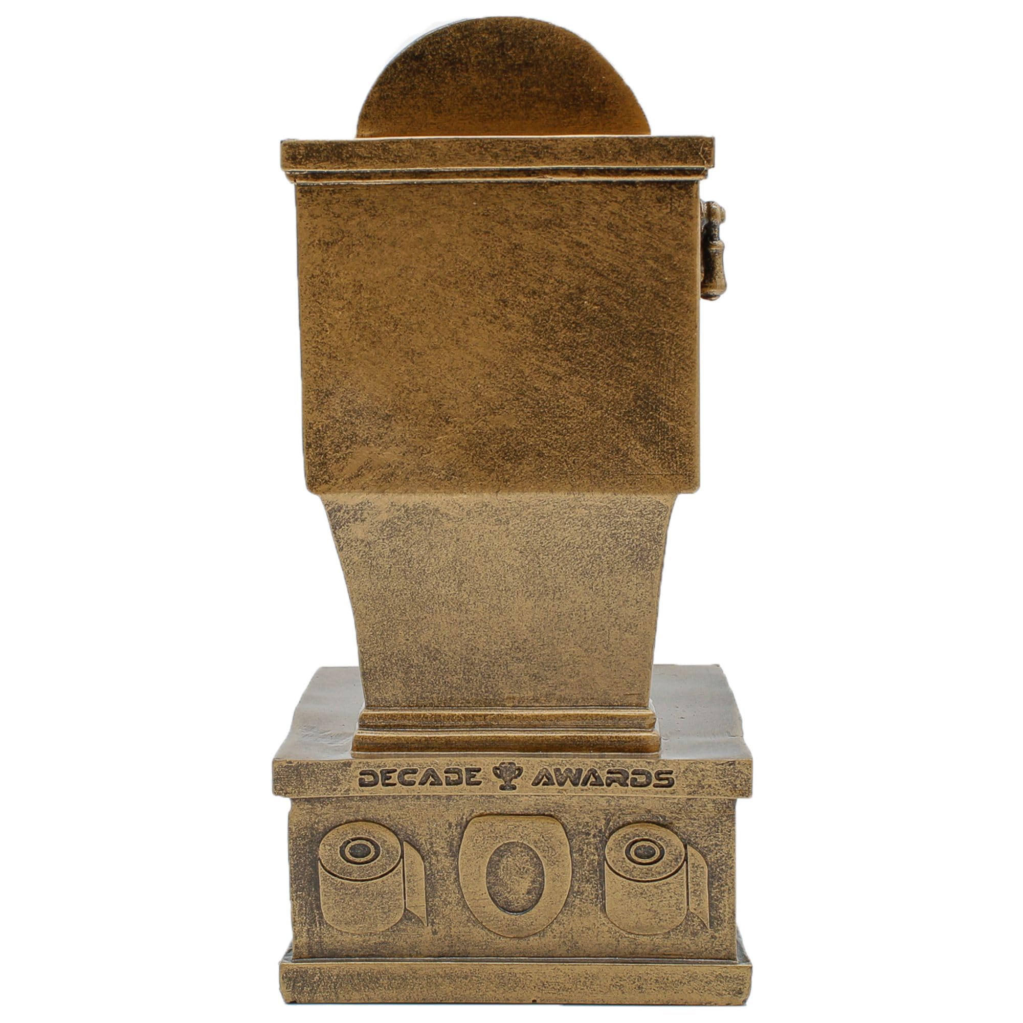 Snapklik.com : Decade Awards Action Pedestal Gold Toilet Bowl Trophy ...