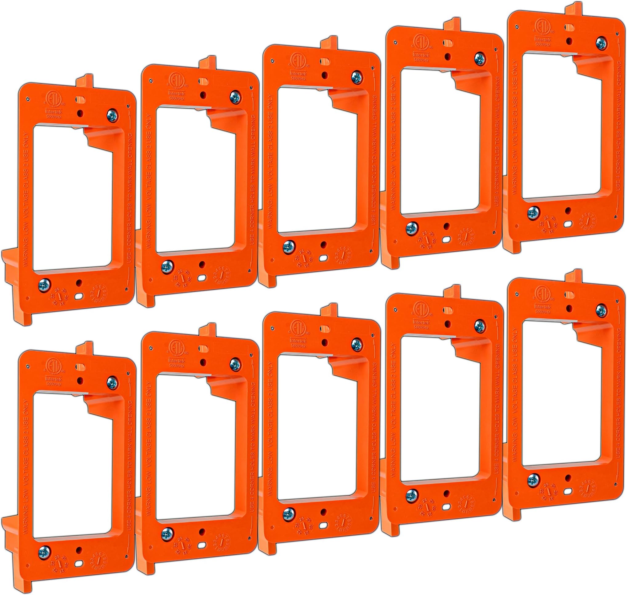 12 Pack Low Voltage Mounting Brackets 1 Gang for Drywall Outlet Cable ...
