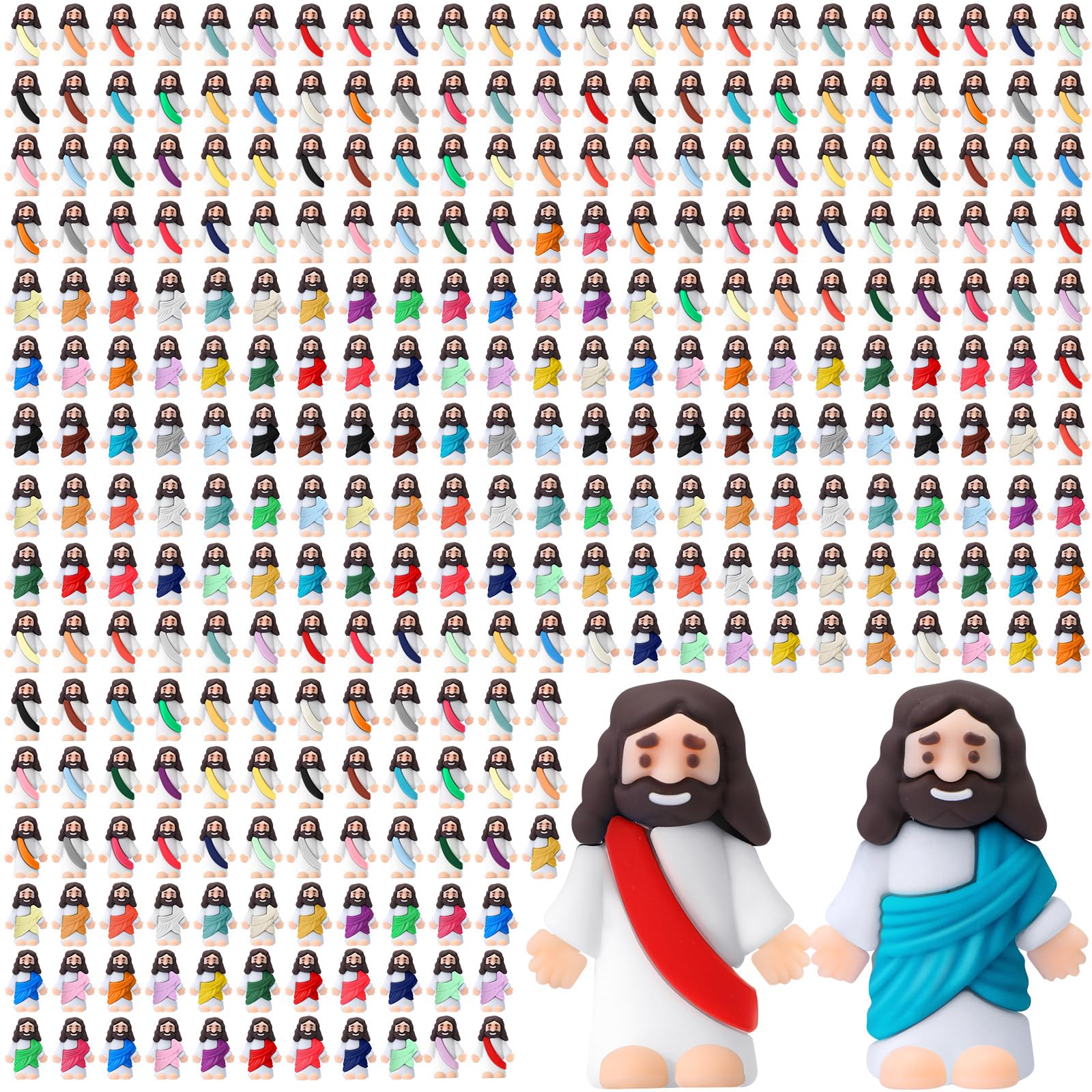 Amazon.com: Bememo 300 Pcs Little Jesus Figures Bulk Original Design ...