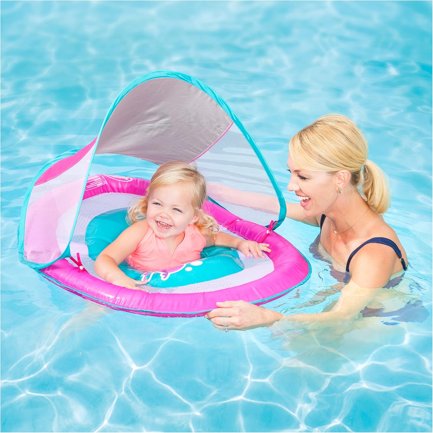 SwimWays Toldo para bebé Spring Float – Pez rosa – Yaxa Colombia