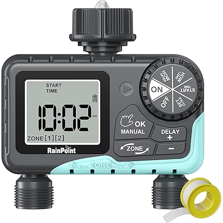 Amazon.com : Orbit Dual Valve Digital Watering Hose Timer - Water ...