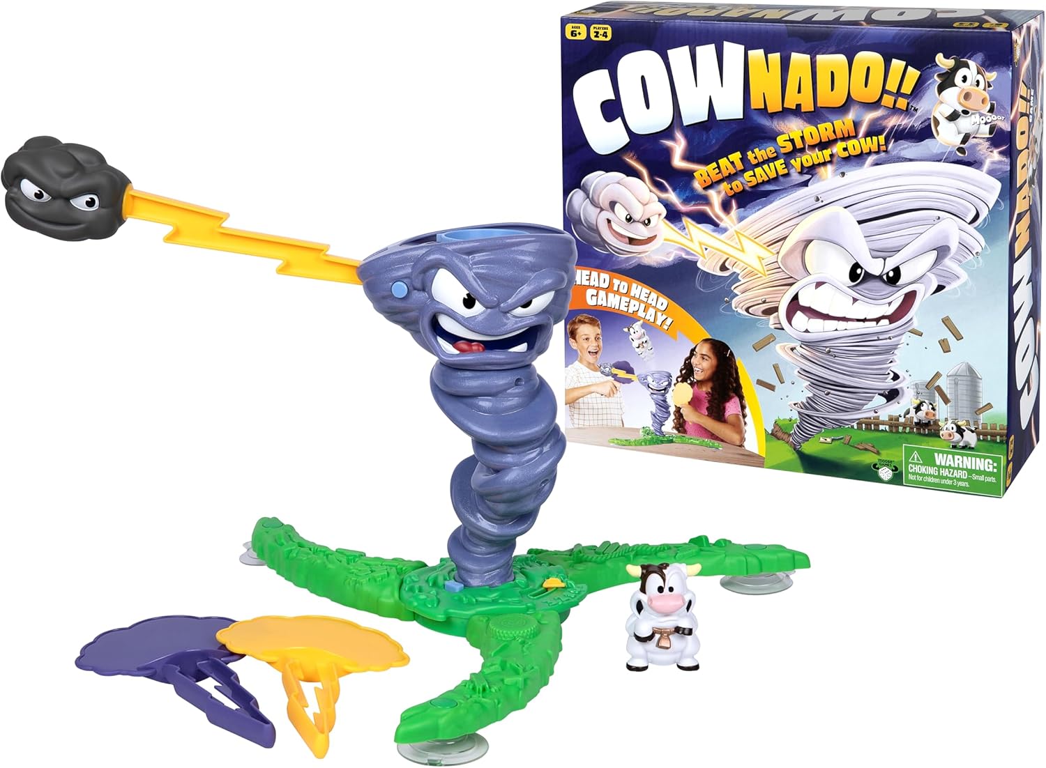 Amazon.com: Cownado is A Fun & Fast Moooving Tetherball-Style Table ...