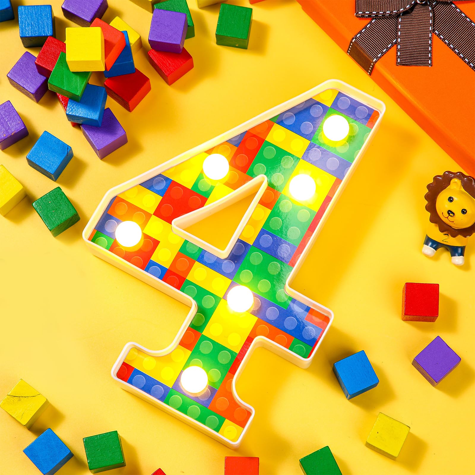 Snapklik.com : Baquler Building Block Light Up Number Birthday ...