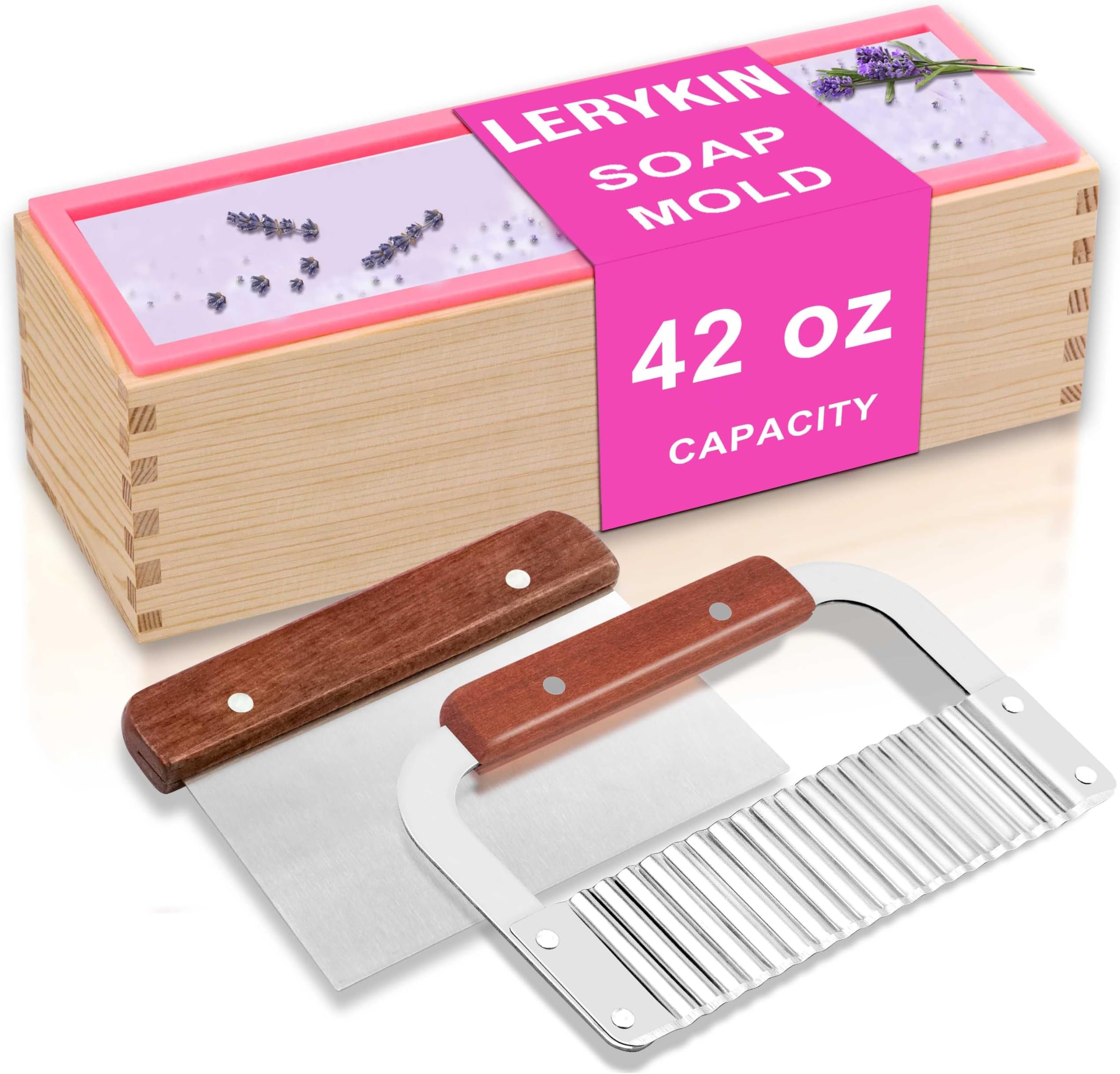 Amazon.com: Oungy Silicone Soap Mold for Soap Making 42oz Rectangular ...