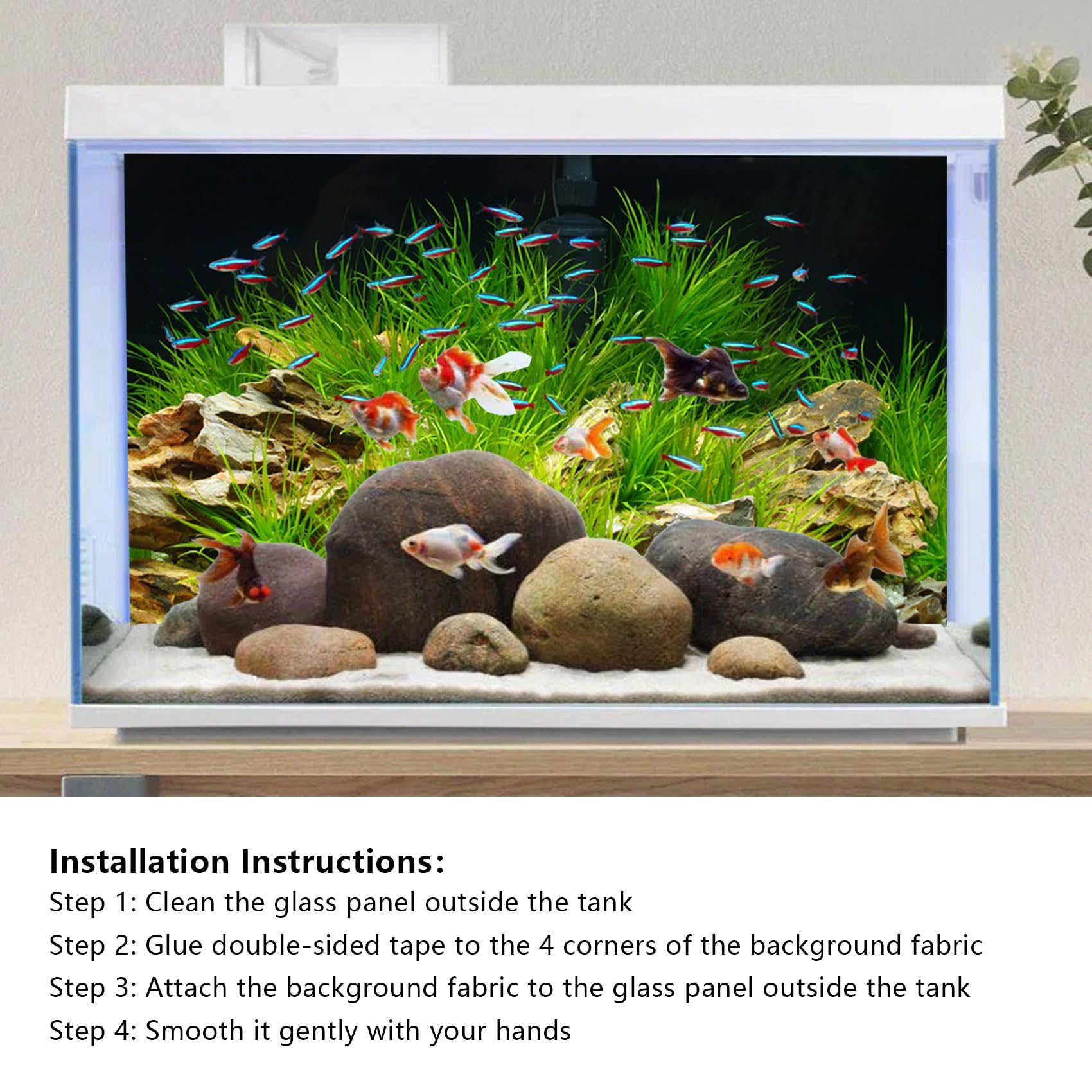 Snapklik.com : Fish Tank Background 48x20 Inch Aquarium Background ...