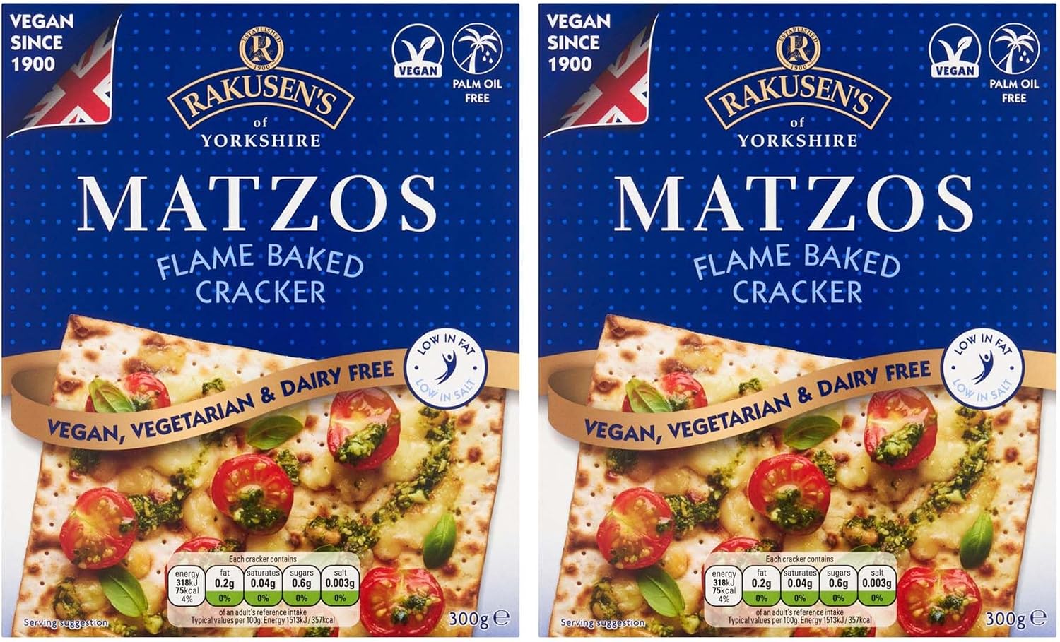 Crackers Bundle with Rakusen's Yorkshire Matzo Flamed Baked Crackers ...