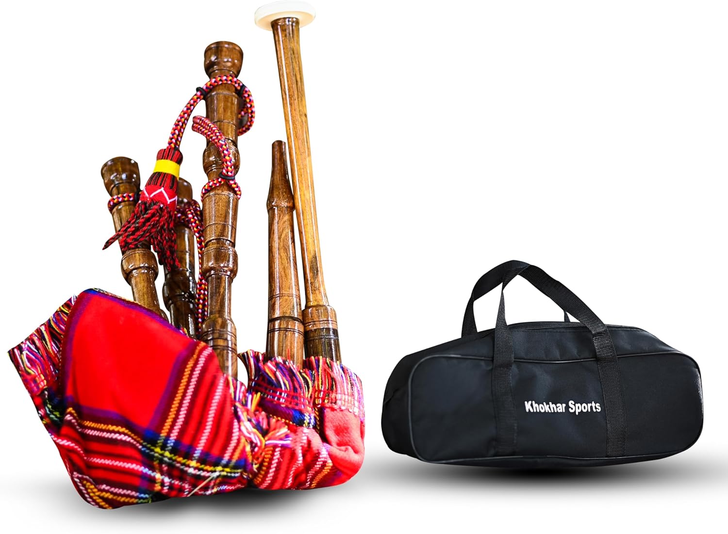 Amazon.com: Mini Bagpipe Starter Set with Carry Bag – Rosewood, Irish ...