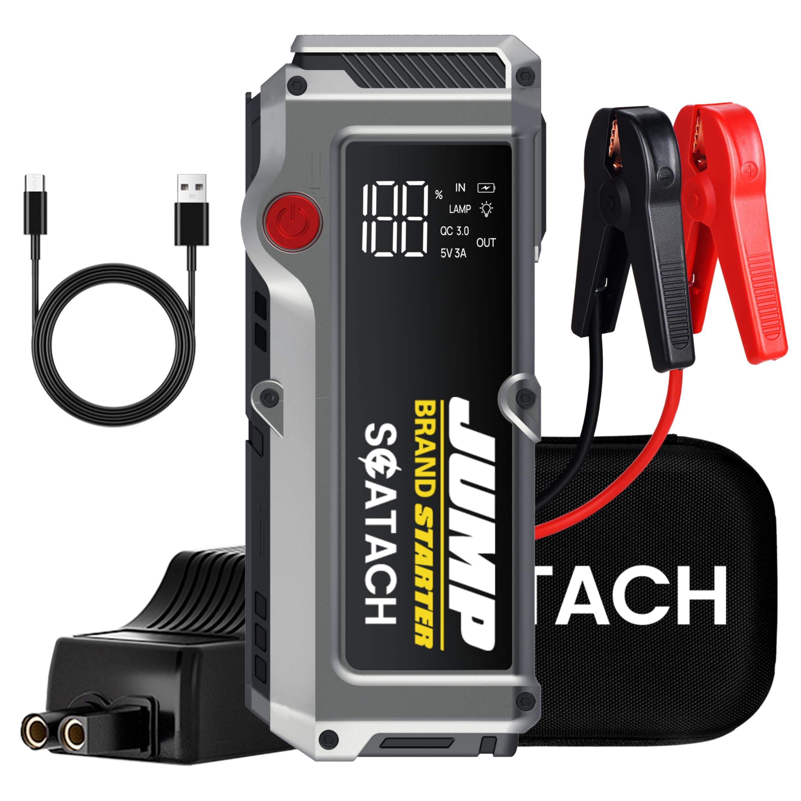 Snapklik.com : Scatach 019 Car Jump Starter,12V 5000A Portable Jump ...