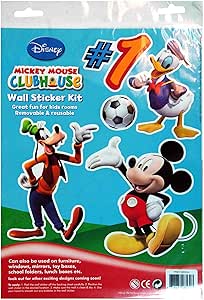 Mickey Mouse Clubhouse Wall Stickers - Kids Sticker Sheet [Toy ...