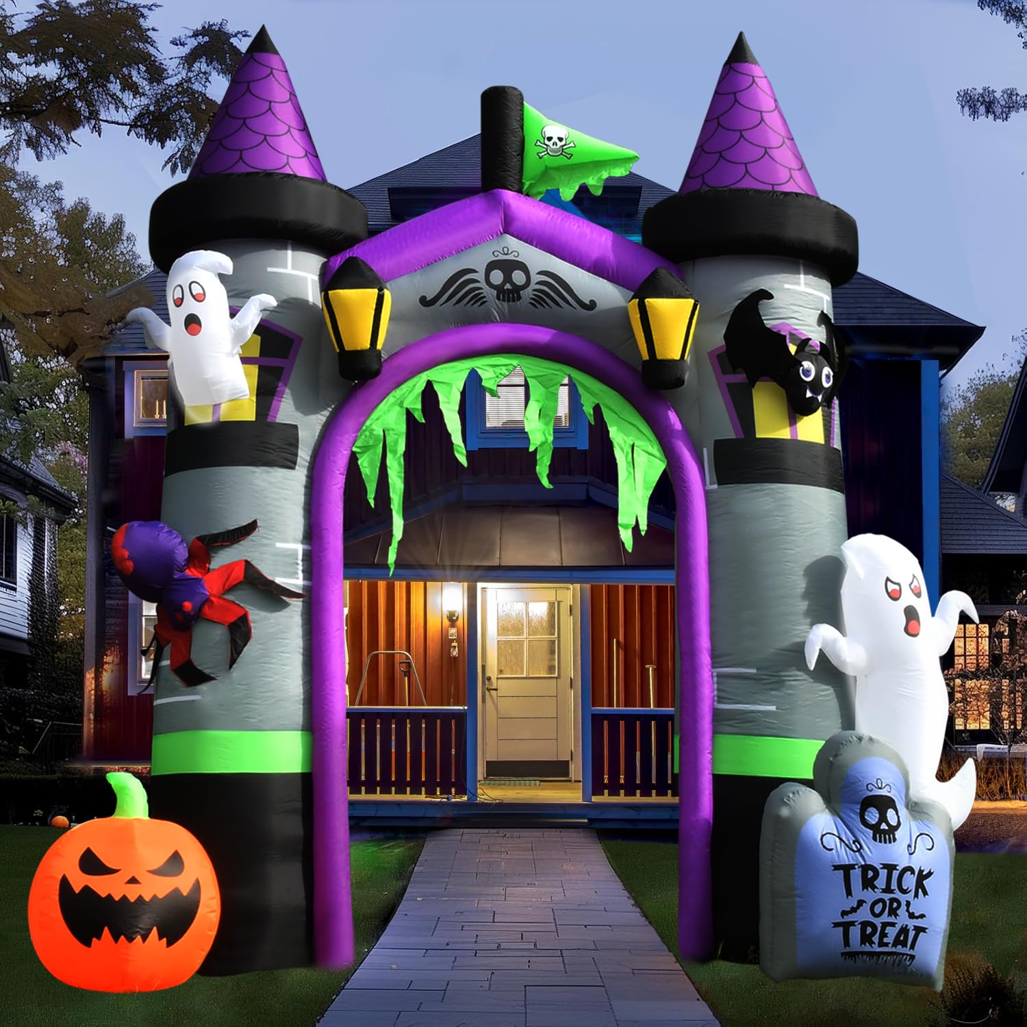 Amazon.com: 12.5 FT Halloween Inflatables Outdoor Yard Decorations ...