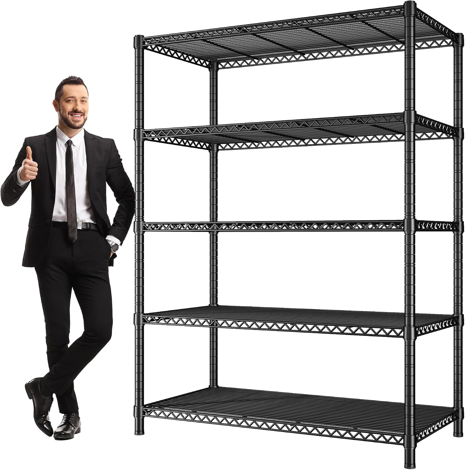 Amazon.com: REIBII Storage Shelves 71" H Tall Wire Shelving Unit Sturdy ...