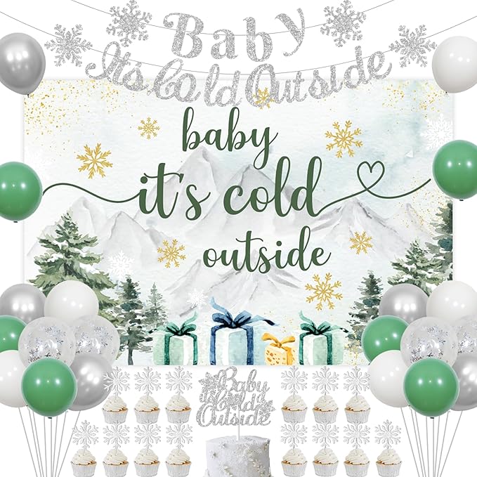 Amazon.com: Baby It’s Cold Outside Baby Shower Decorations, Baby It’s ...