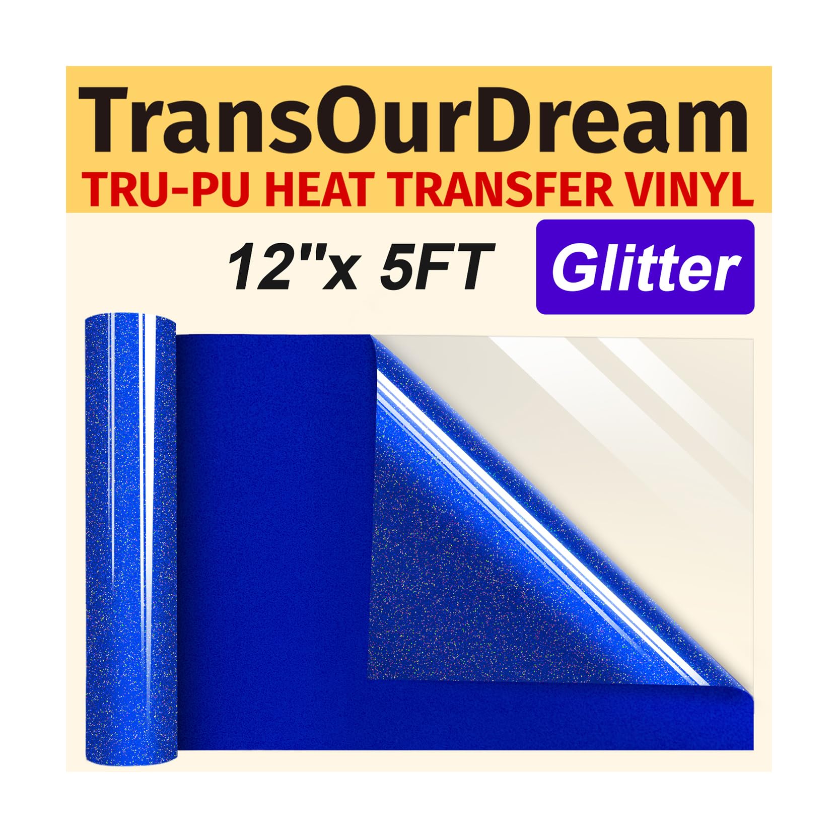Amazon.com: TransOurDream Tru-PU Heat Tranfer Vinyl Compatible with ...