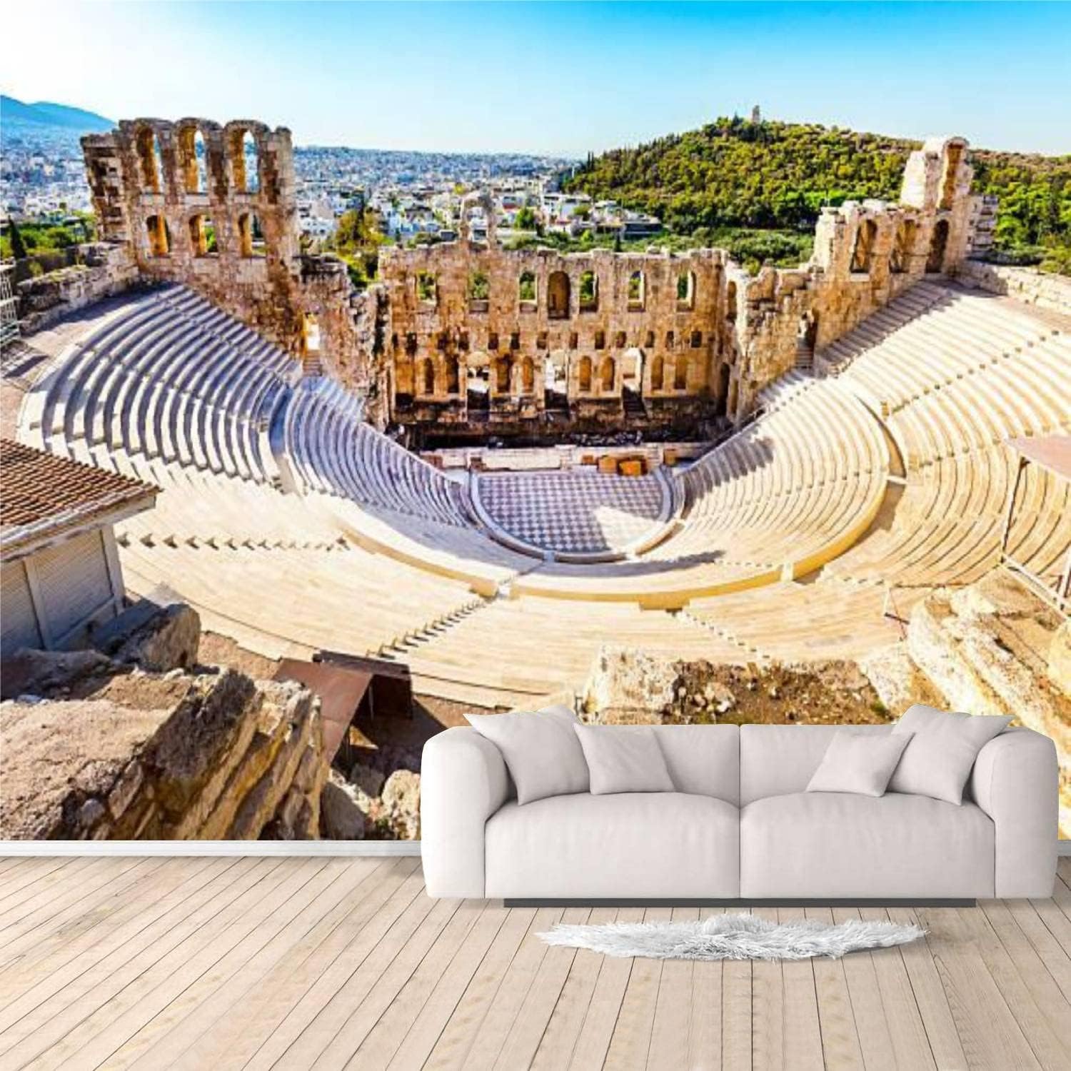 Amazon.com: Wallpaper Peel & Stick Amphitheater Acropolis Athens Greece ...