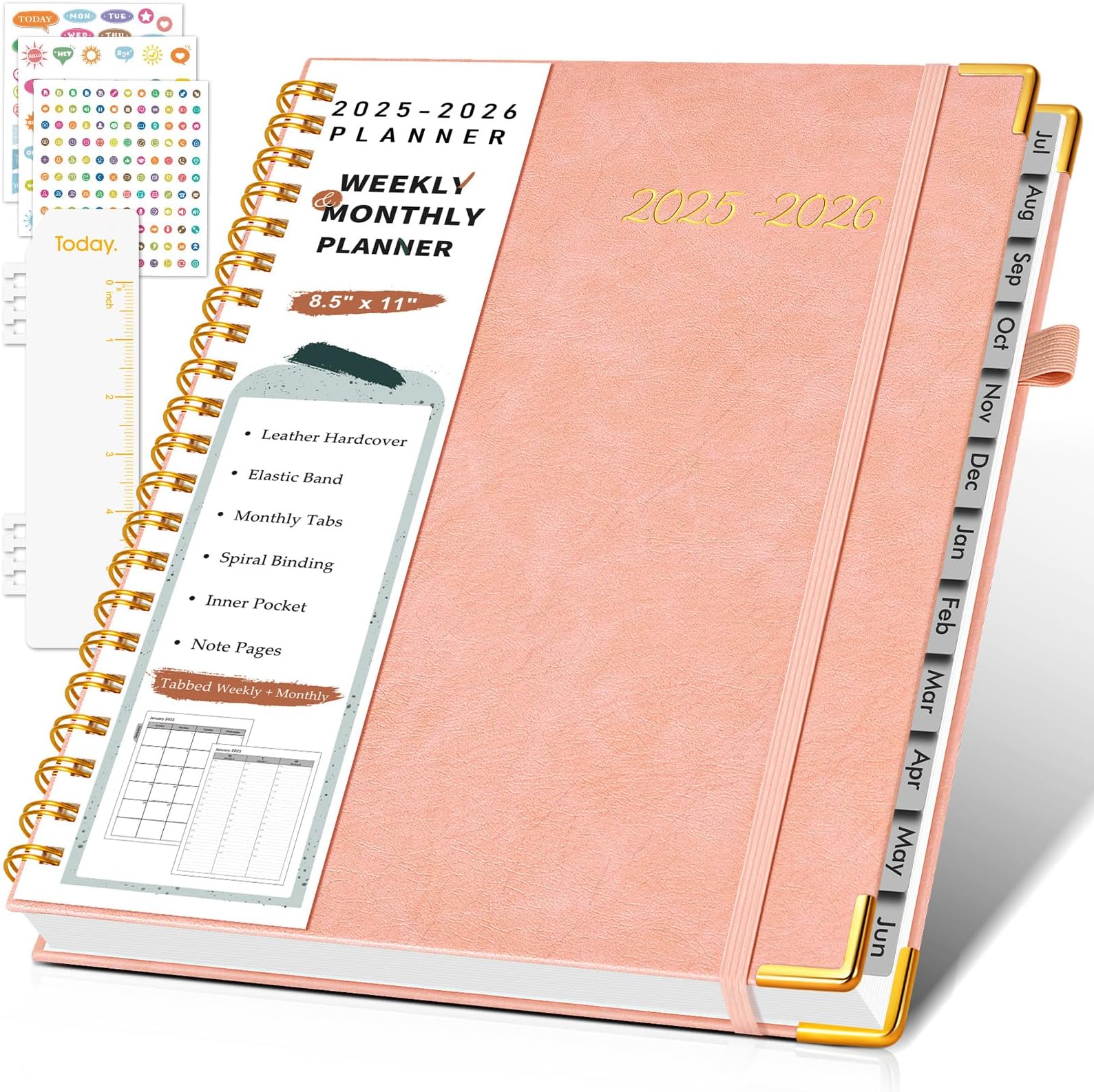 Amazon.com : Academic Planner 2025-2026, Weekly and Monthly Calendar ...
