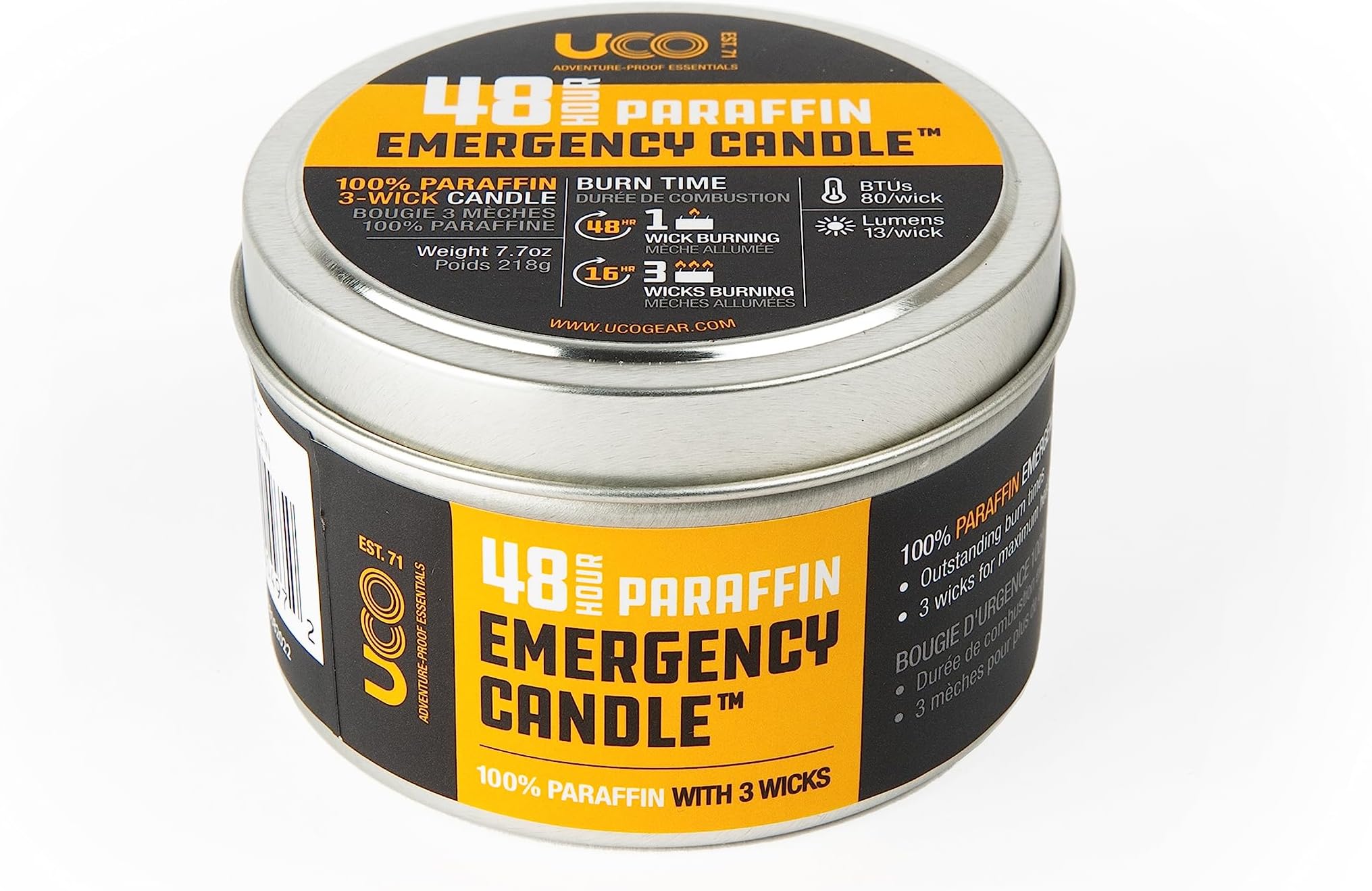 Amazon.com: Candlelife Emergency Survival Candle (Set of 6) - 115 Hours ...