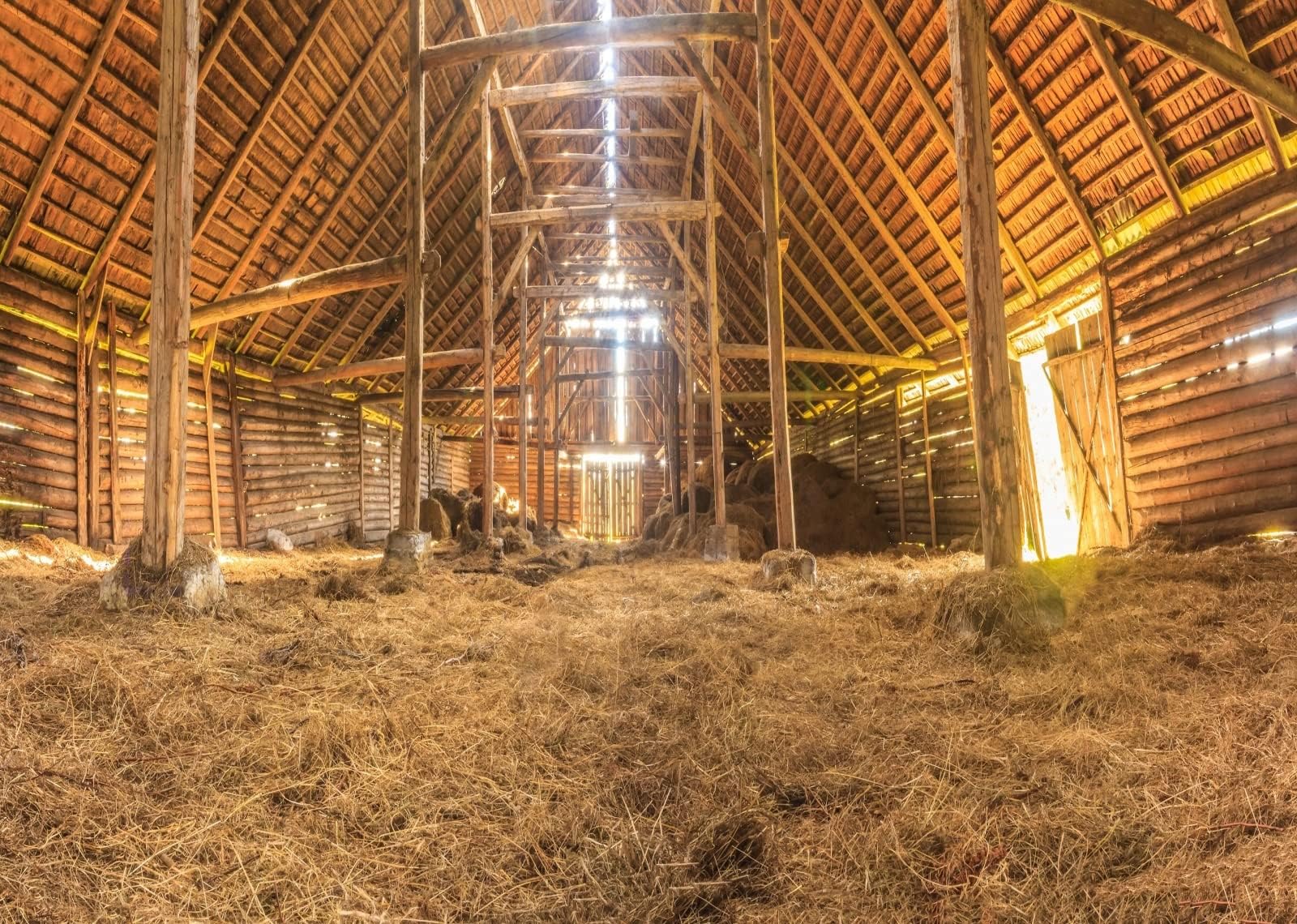 Amazon.com : BELECO 7x5ft Fabric Western Farm Barn Nativity Backdrop ...