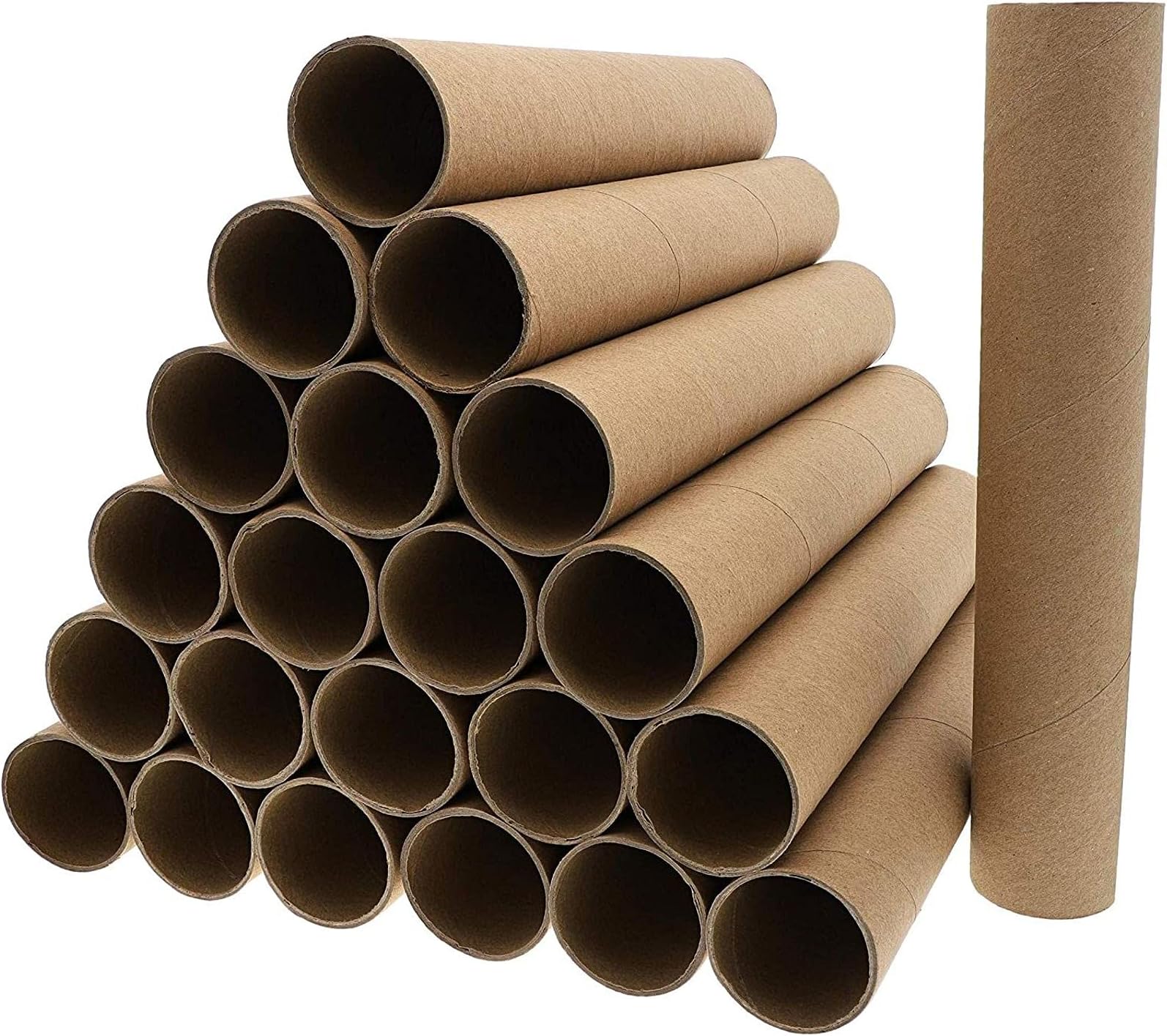 Amazon.com : Bright Creations 12 Pack Cardboard Tubes for Crafts, Brown ...