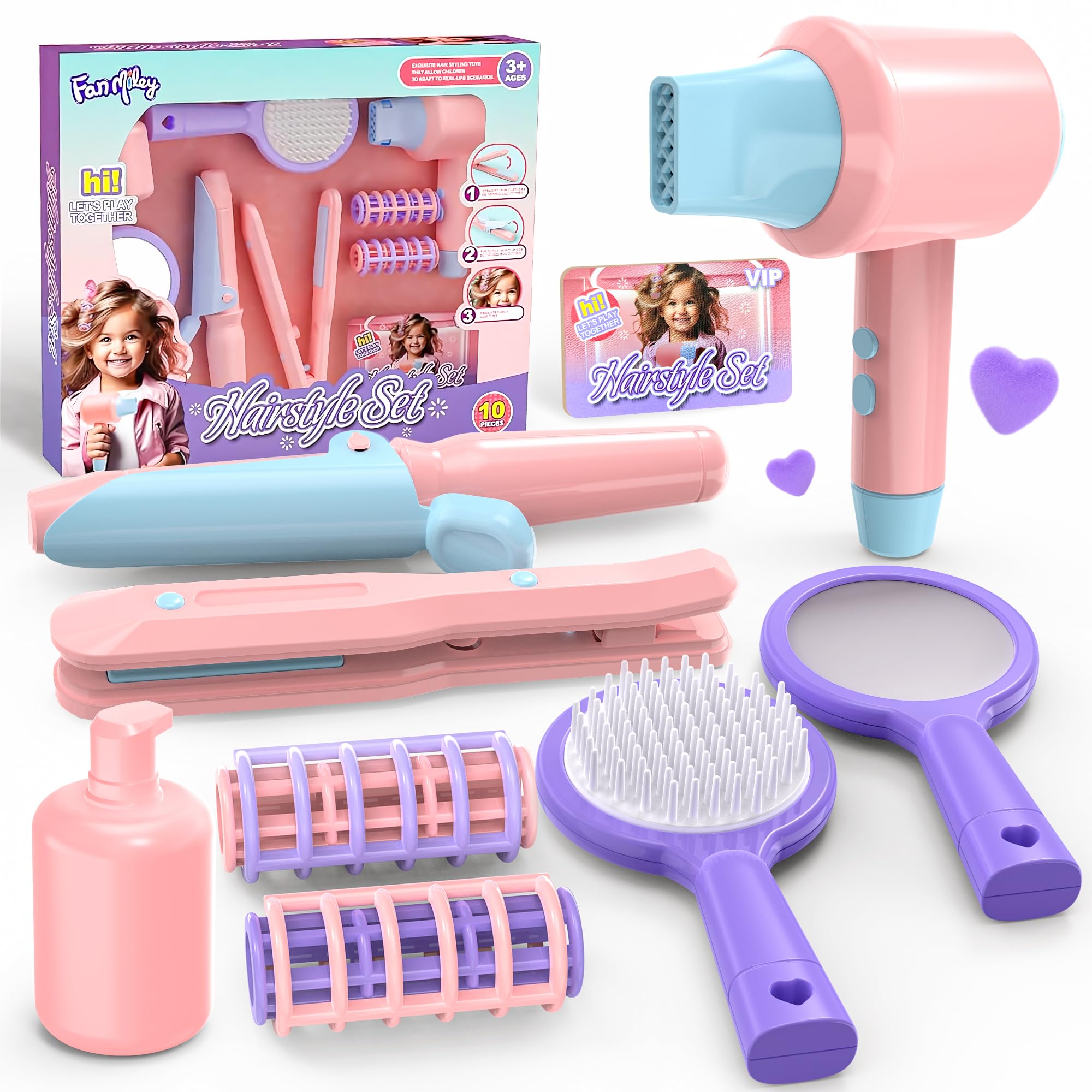 Amazon.com: SMILESSKIDDO Kids Hair Salon Toys - Beauty Salon Playset ...