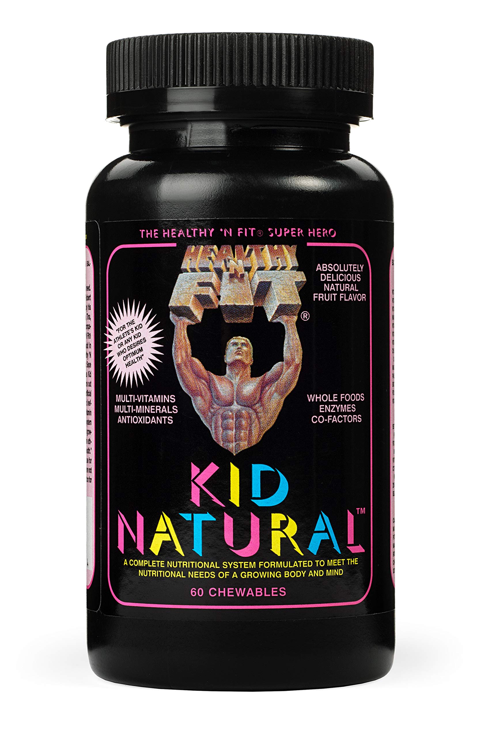 Healthy N Fitkid Natural Chewable Multivitamin 60 Count Natural Fruit ...