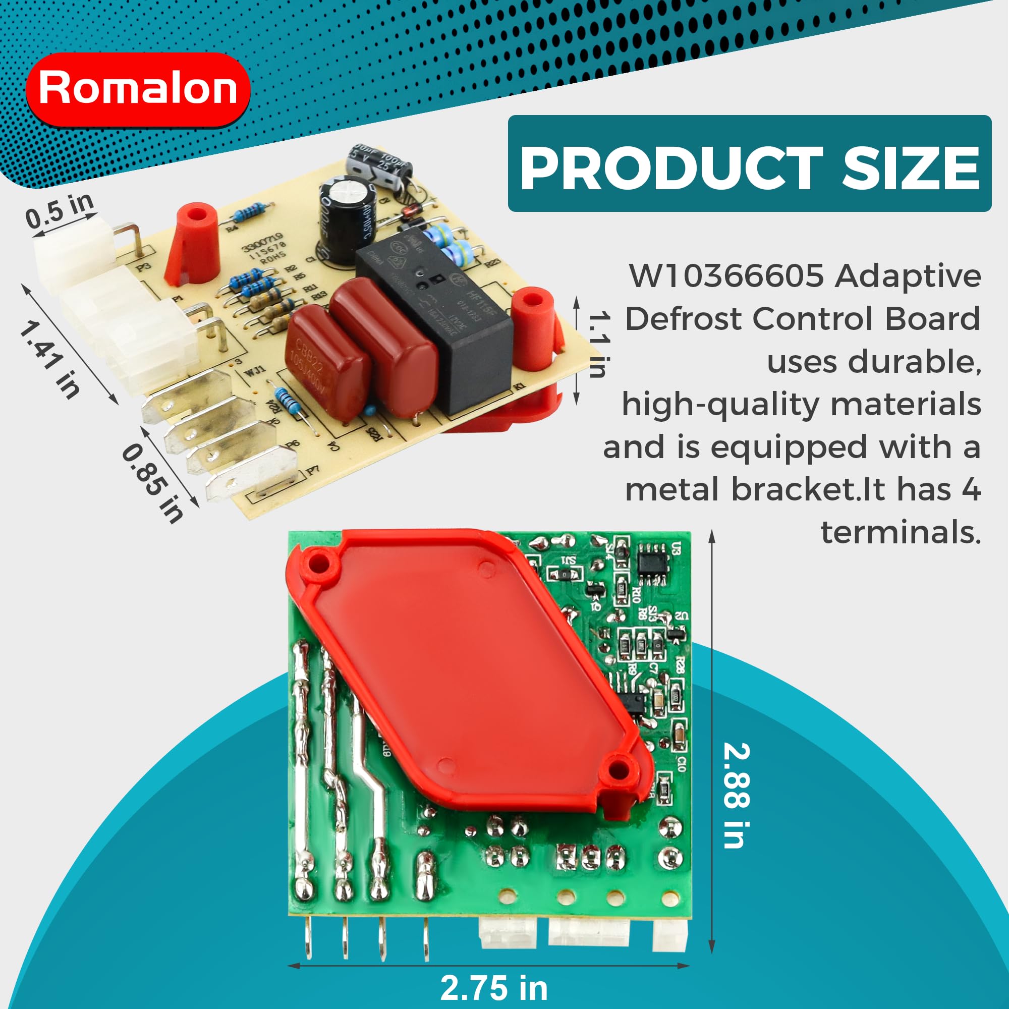 Snapklik.com : Upgraded W10366605 Adaptive Defrost Control Board ...