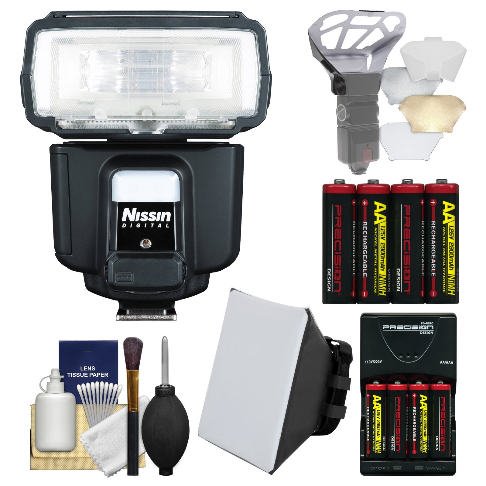 Buy Nissin Digital i60A Air Wireless Zoom Flash with Soft Box + Bounce ...