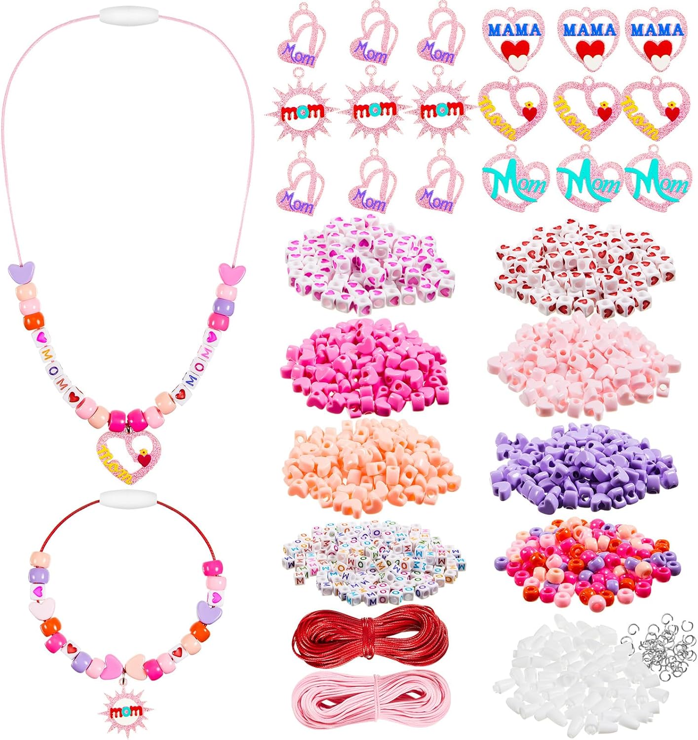 Amazon Deekin 30 Set Mother S Day Beads Necklace Bracelet Crafts