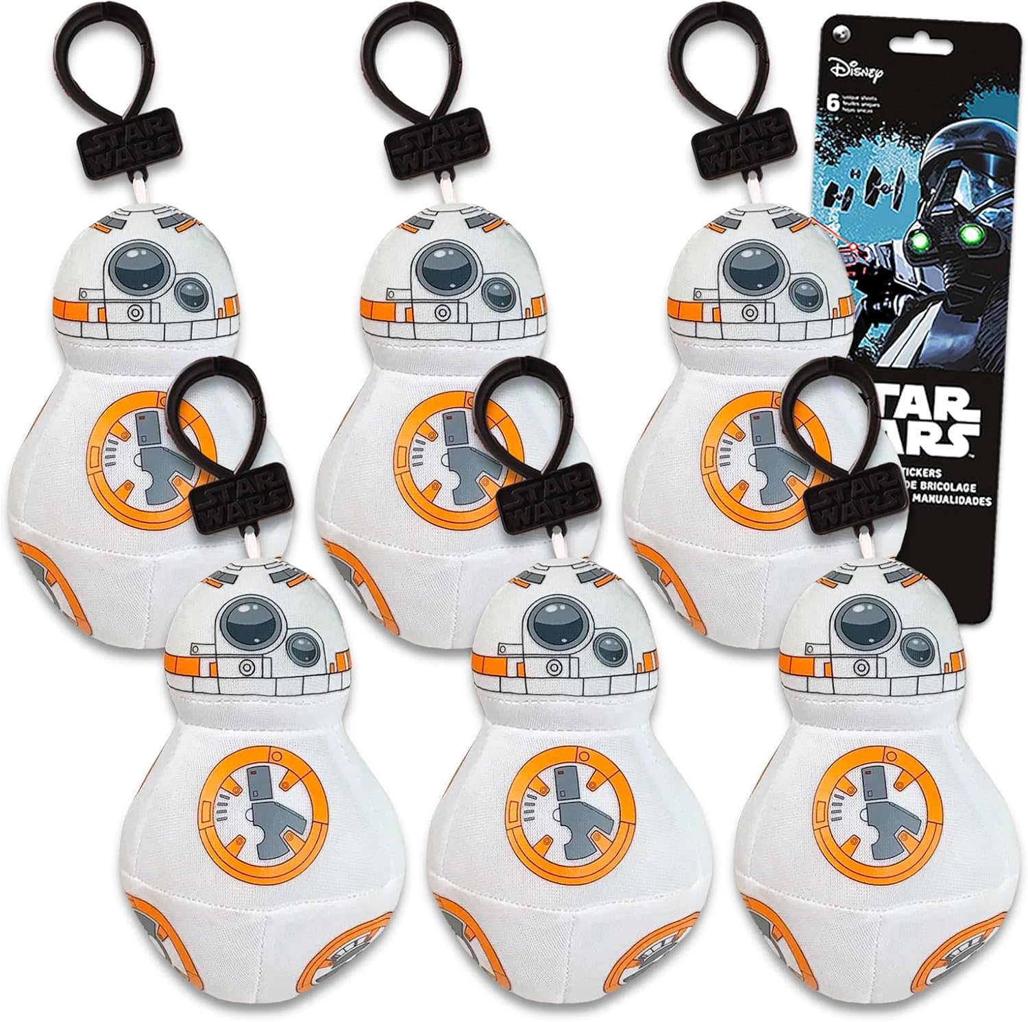 Amazon.com: Star Wars Party Favors for Kids - 6 Pk Bundle with BB-8 ...