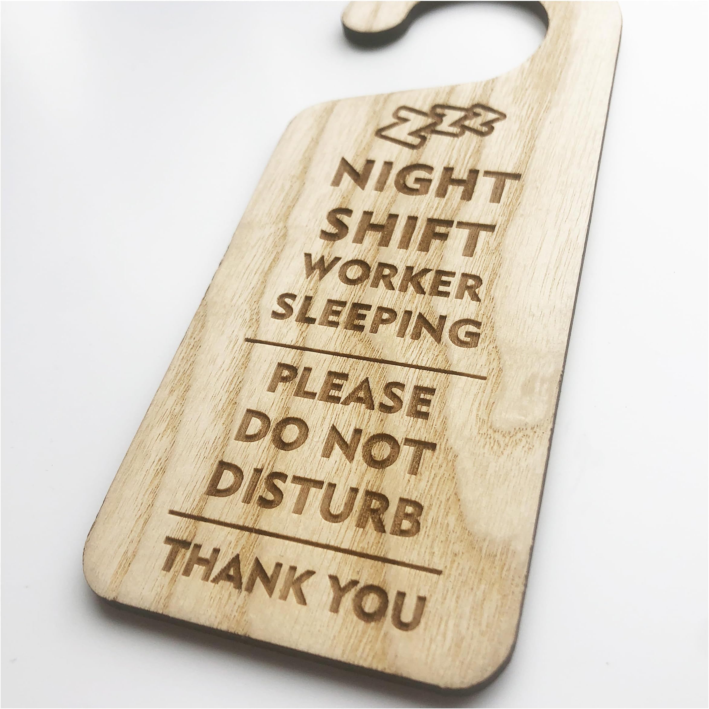 Red Ocean Night Shift Worker Sleeping Do Not Disturb Hanging Plaque Dr ...