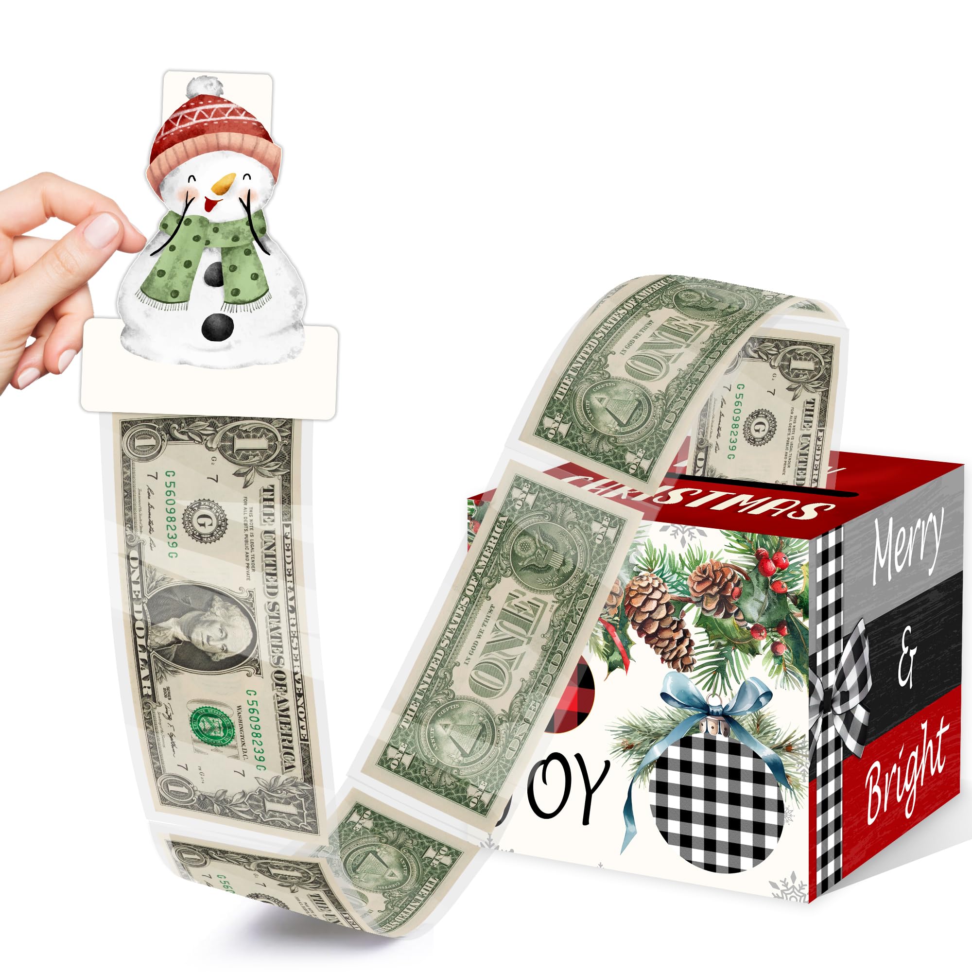 Amazon.com: Christmas Party Gifts, Christmas Money Box for Cash Gifts ...
