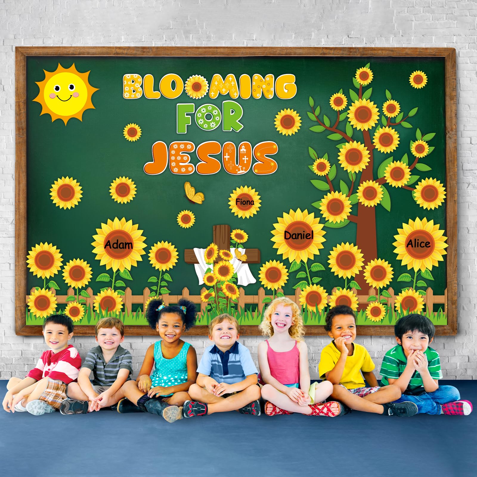 Snapklik.com : Gisgfim Spring Sunflower Bulletin Board Decoration Set ...