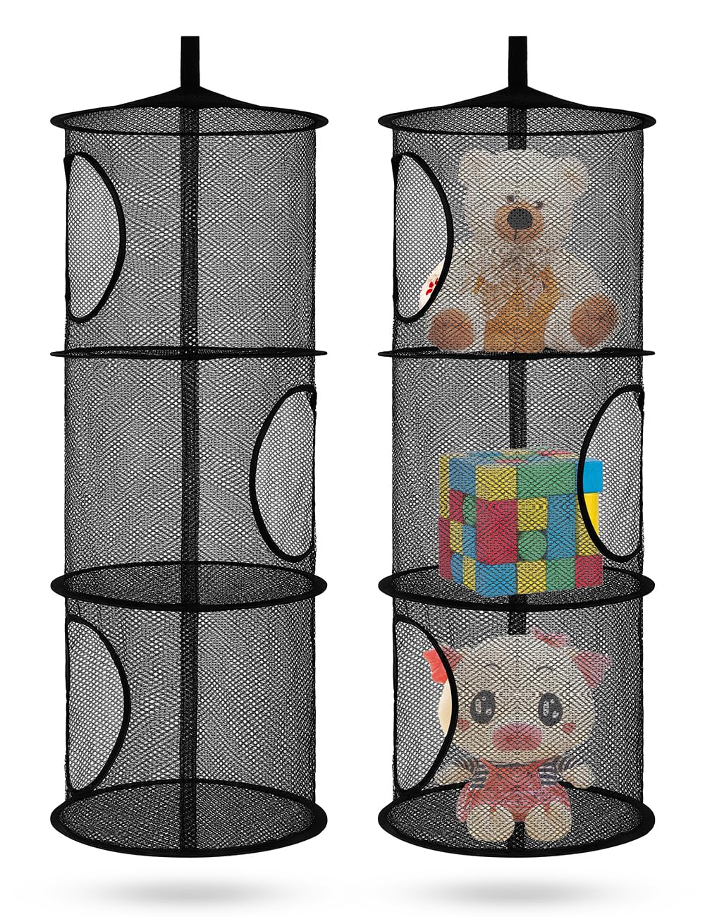 Amazon.com: coastal rose 2Pcs Stuffed Animal Storage Foldable Stuffed ...