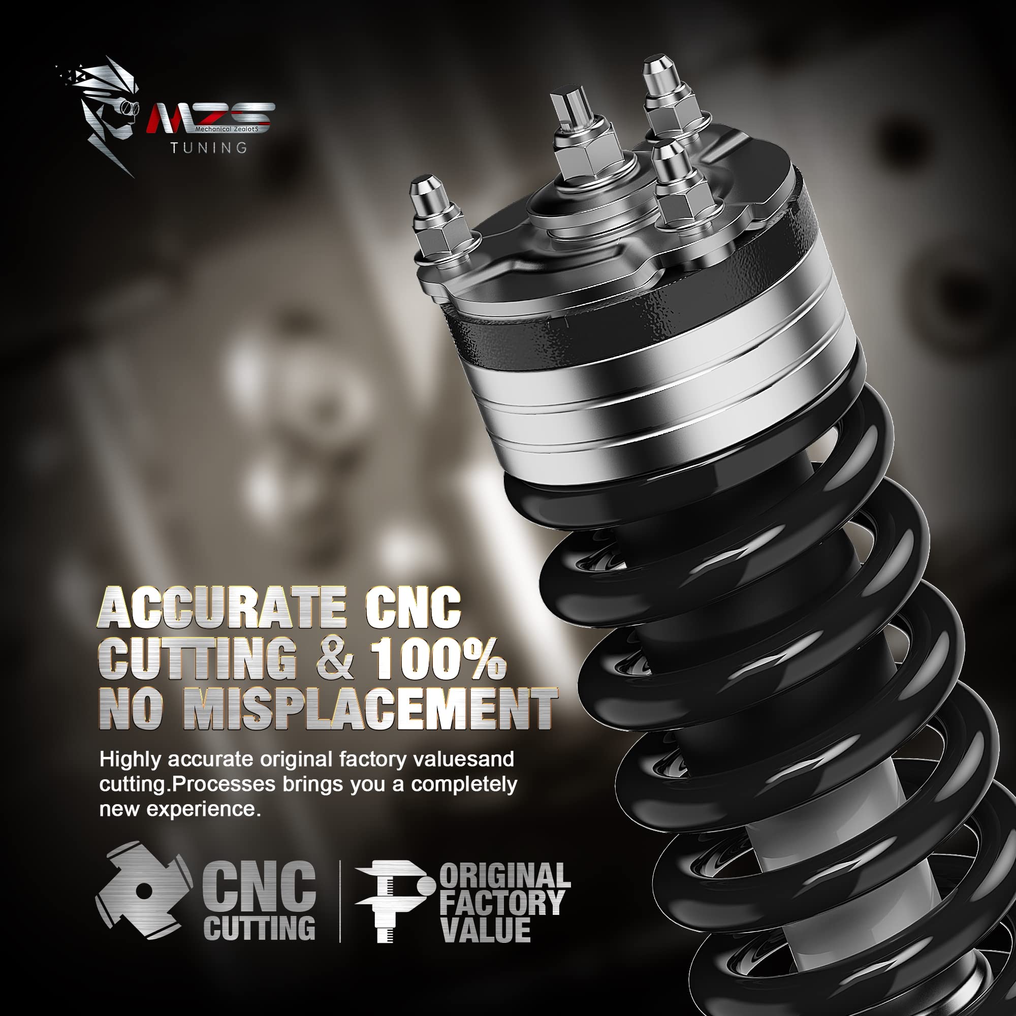 Snapklik.com : MZS 2" Front Leveling Kit Lift Strut Coil Spring Spacers ...