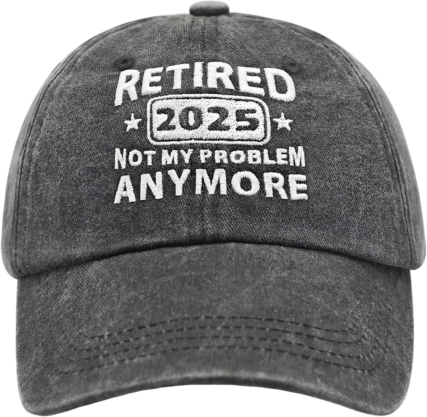 Goblyuch Embroidered Not My Problem Anymore Retirement Baseball Cap ...