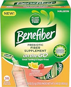 Amazon.com: Benefiber Fiber Supplement, Strawberry Lemonade, On The Go ...