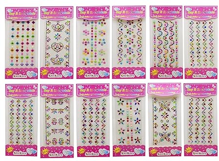 (10 Sheets) Decorative Stone Stickers for School Project Decoration ...