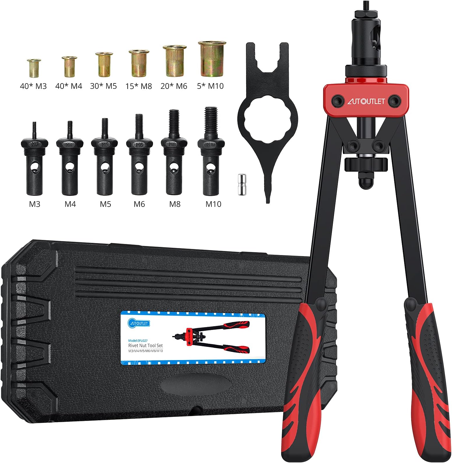 LIBRATON Rivettatrice Professionale Mano, Rivettatrice per Inserti ...