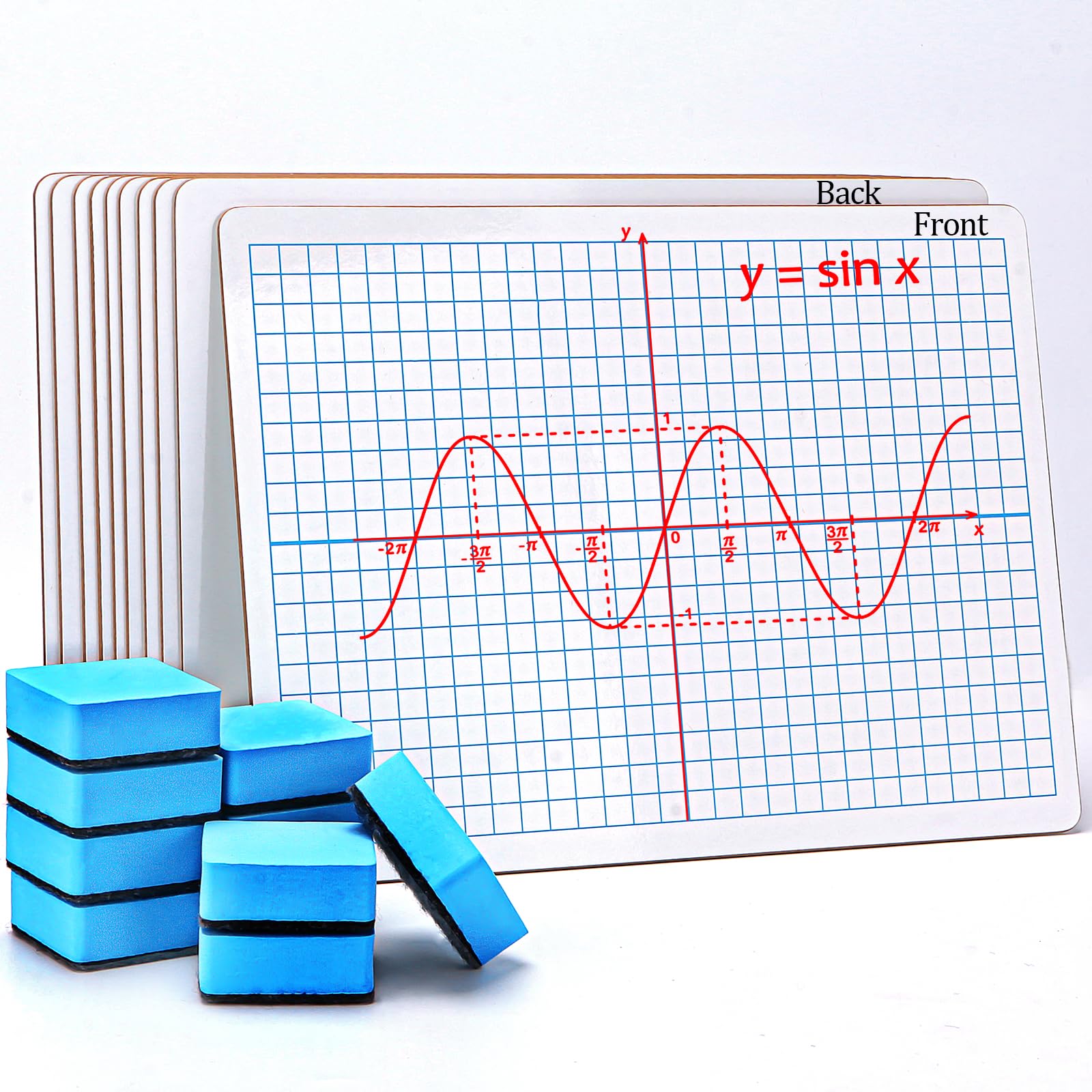 Amazon.com : Ryitss Small Dry Erase Graph Board White Board Grid ...