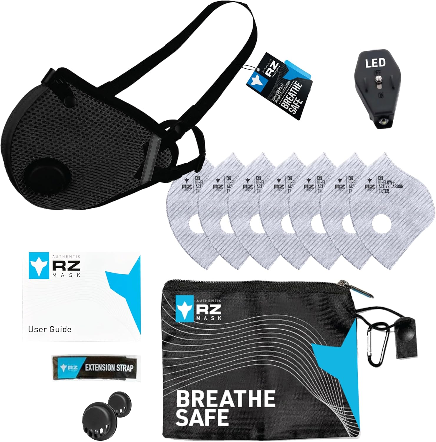 RZ Mask - M2.5 Superior Bundle Pack - Reusable, Breathable, Comfortable ...