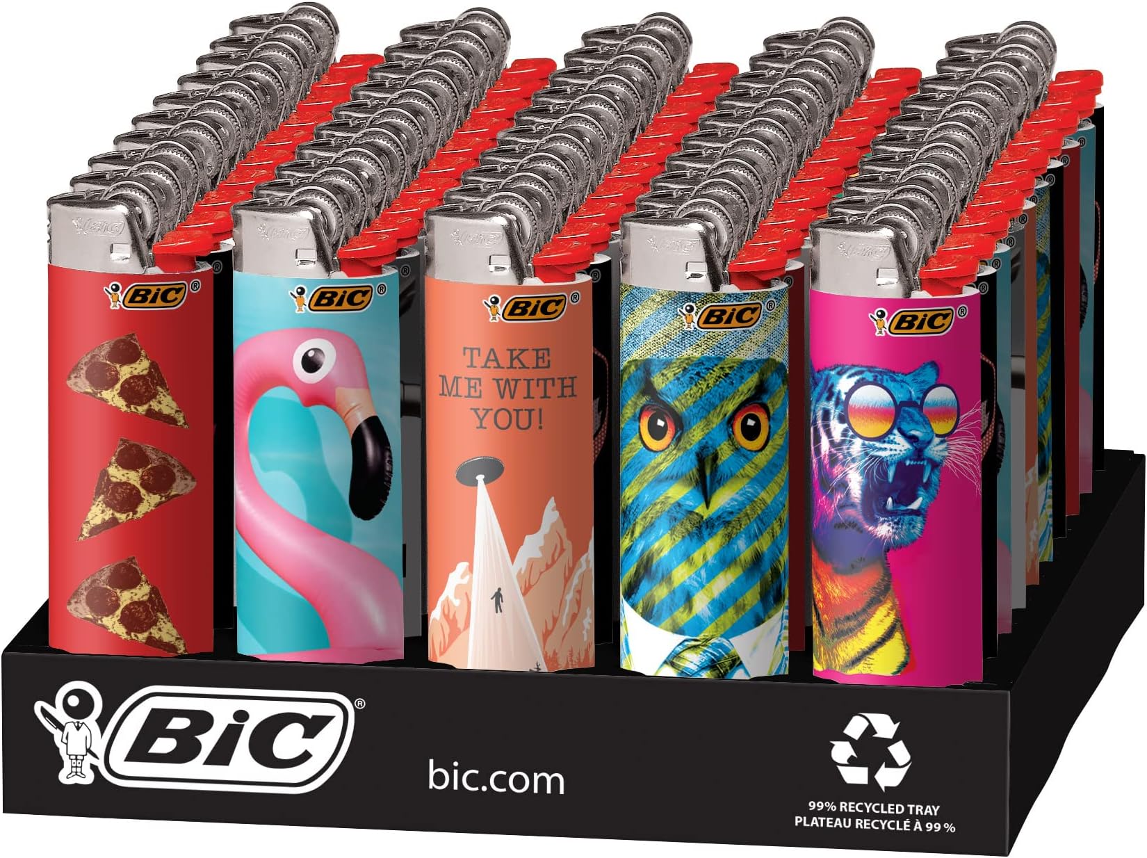 Amazon.com: BIC Maxi Pocket Lighter, Special Edition Psychedelic ...