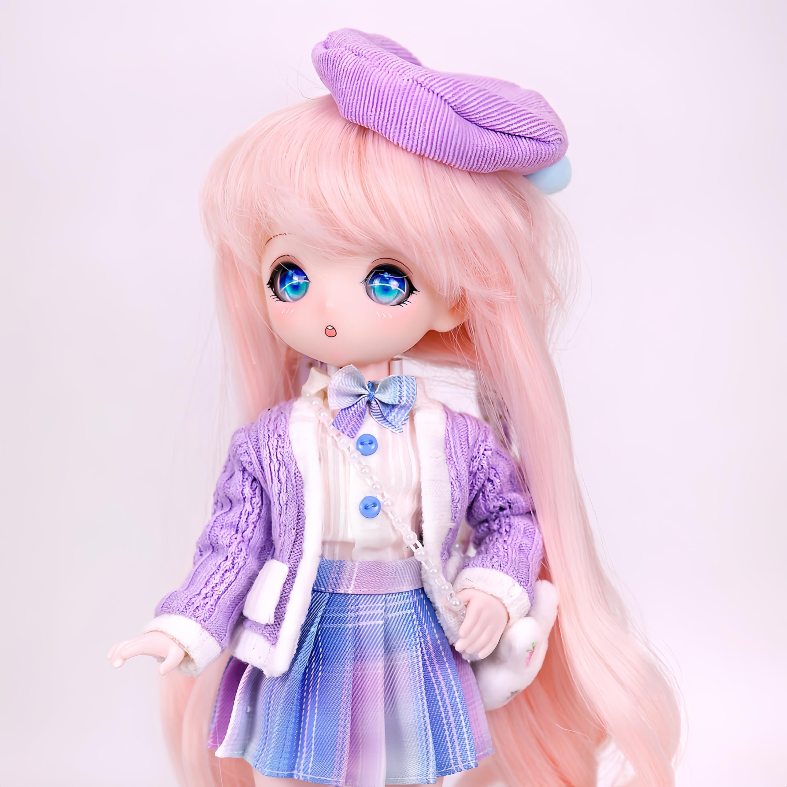 Avastars Doll 12-Inch 1/6 Scale With Pink Hair - Fully Poseable Fashion ...