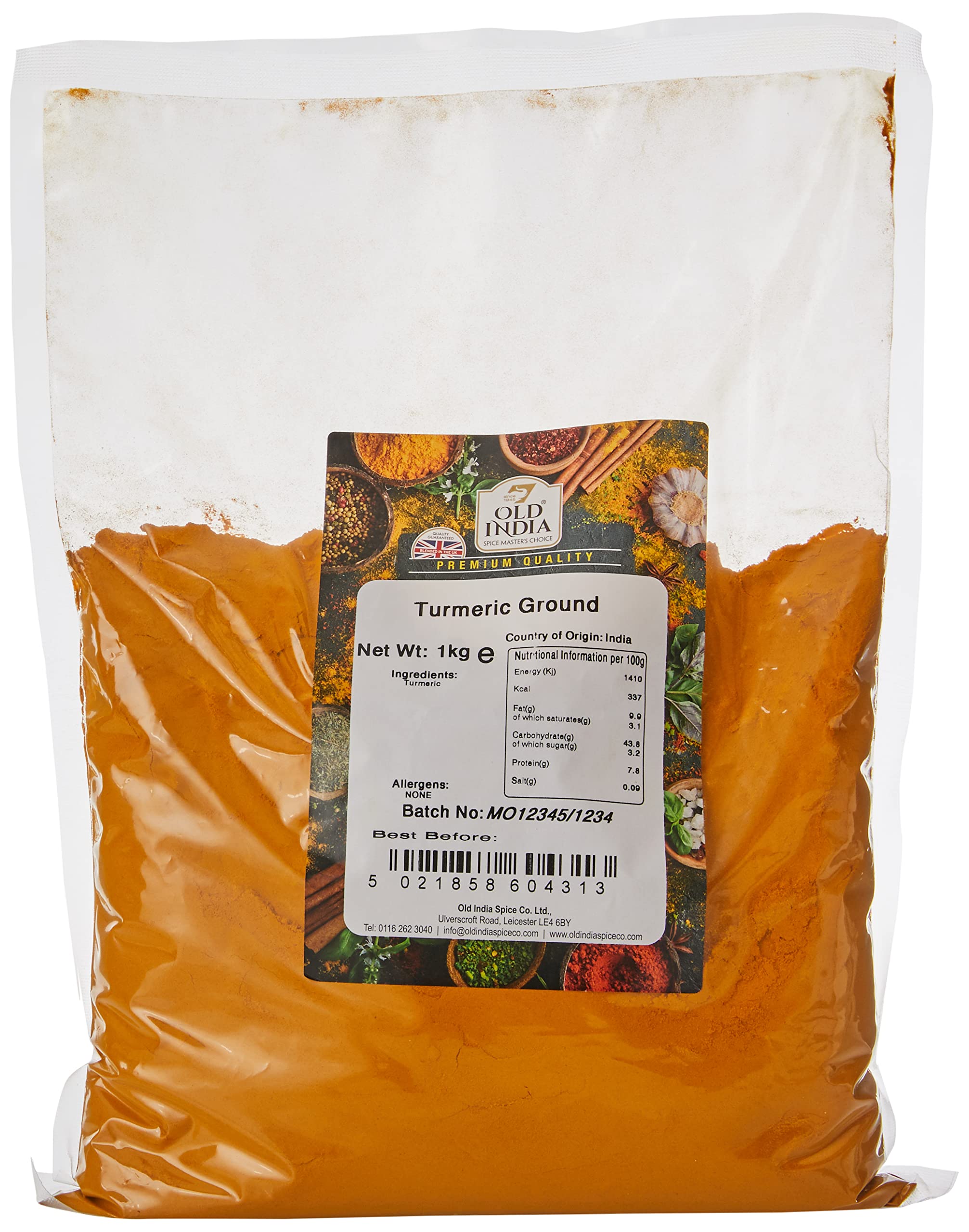 Old India Turmeric Ground 1kg : Amazon.co.uk: Grocery