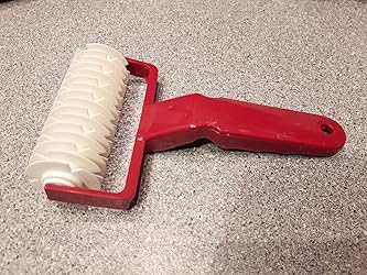 Westmark Gitterroller, Länge: 19,5 cm, Kunststoff, Weiß/Rot, 32182270 ...