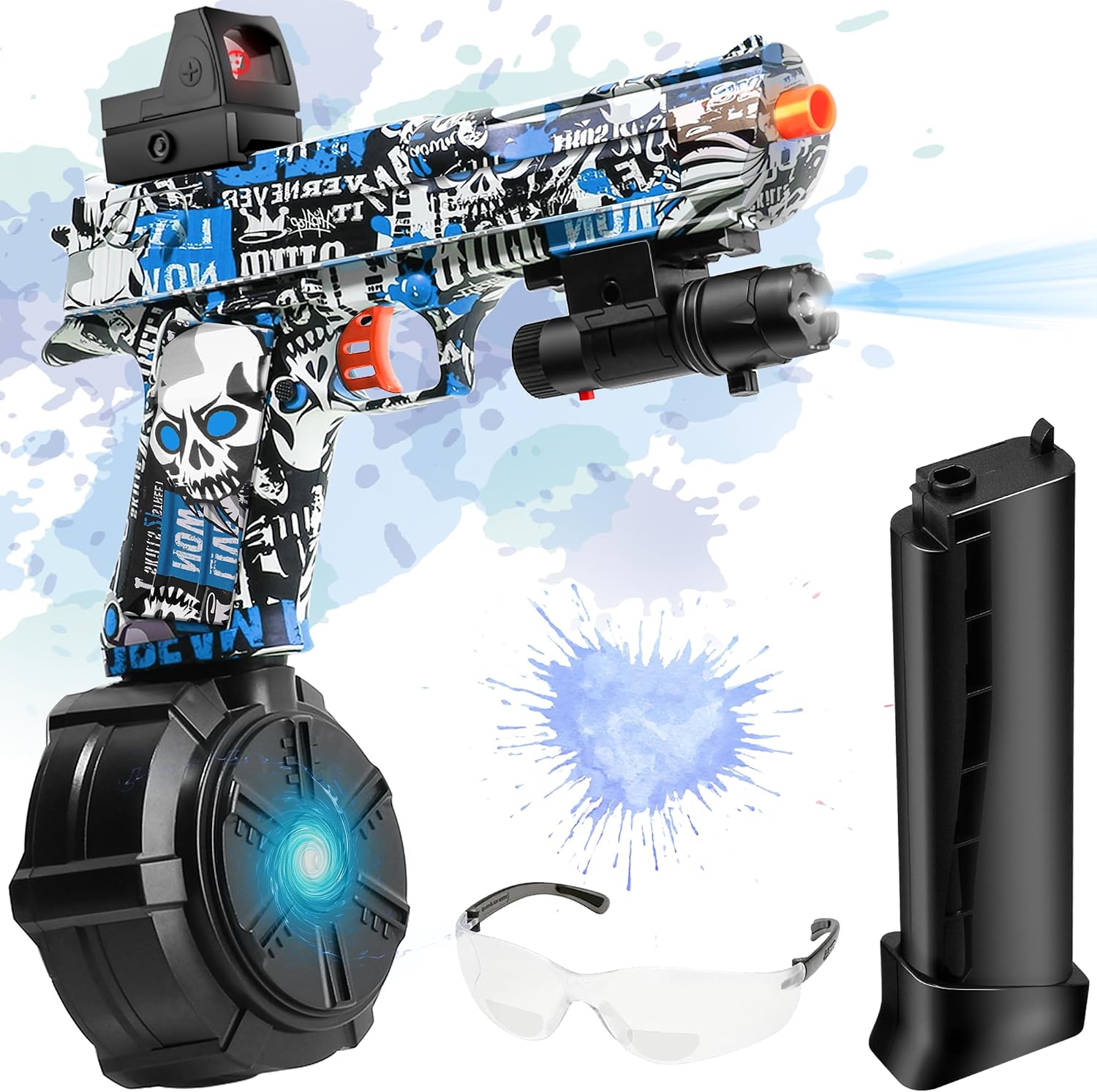 Amazon.com: AsmrCap JM-X2 Gel Ball Blaster with Drum, Manual ...