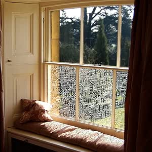 Amazon.com: ChicSkin Pure White Transparent Stained Glass Window Film ...