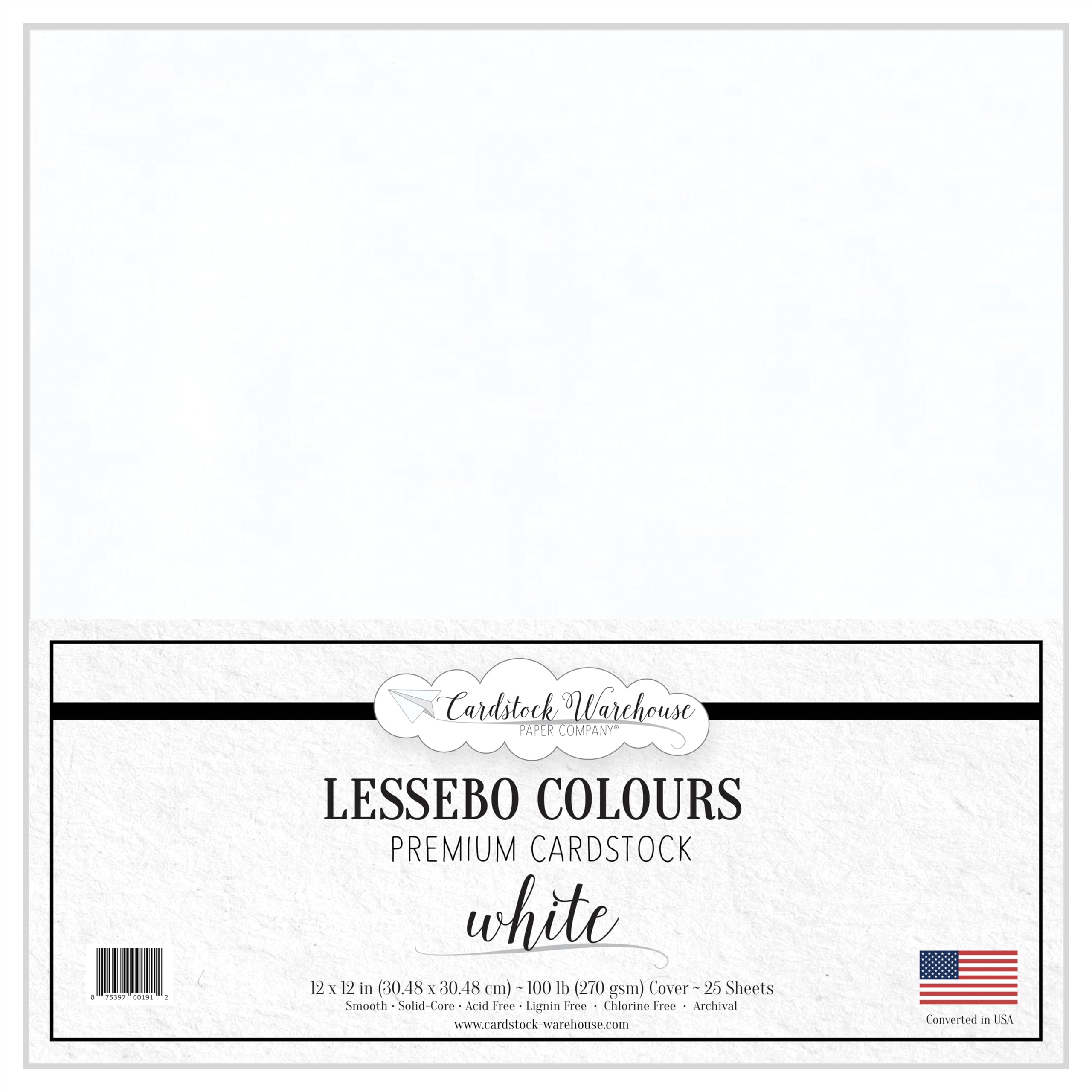 Cardstock Warehouse Lessebo White (Previously Soft White) - 12 x 12 ...