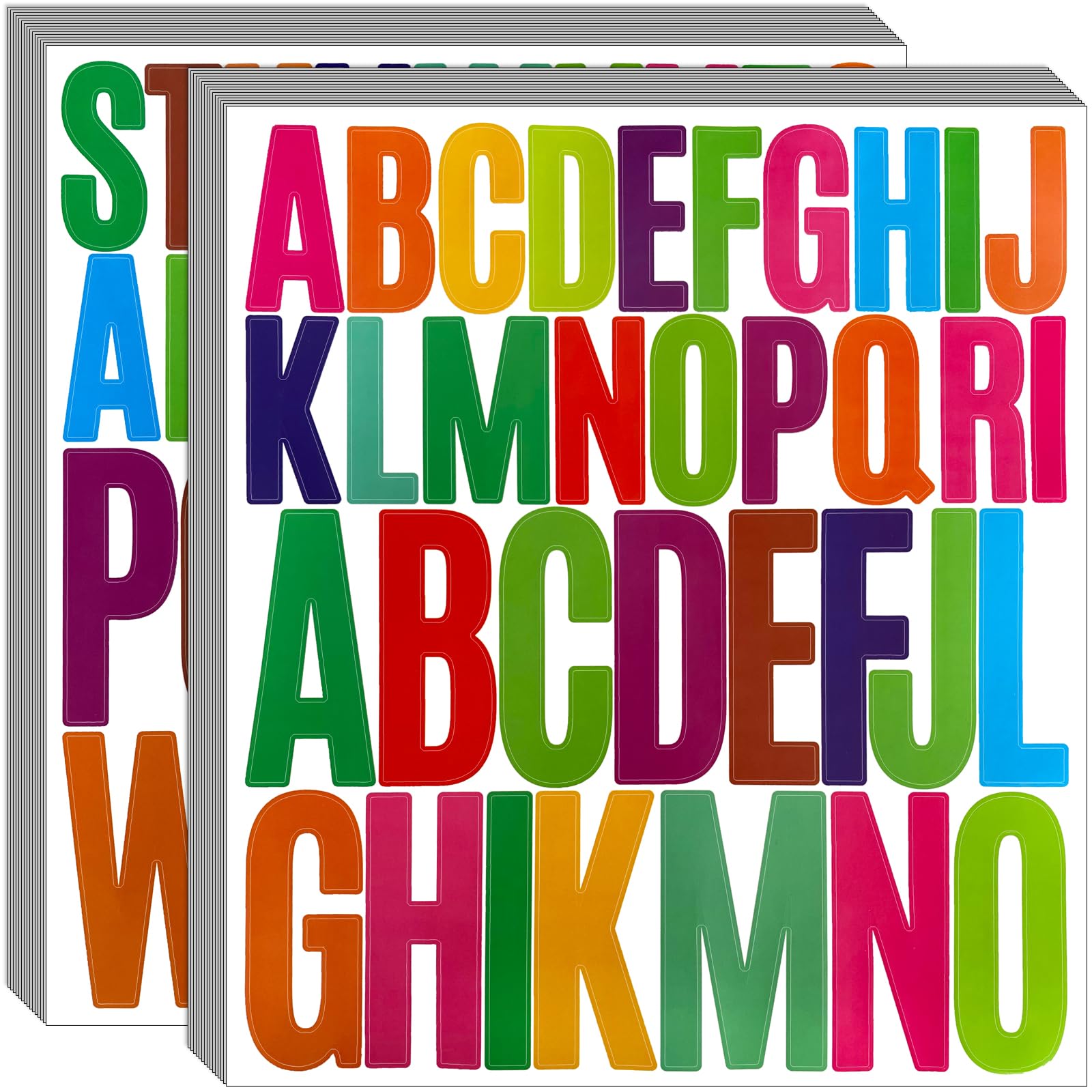 Amazon.com: Bemeol Letter Stickers 30 Sheets Vinyl Letters Alphabet ...